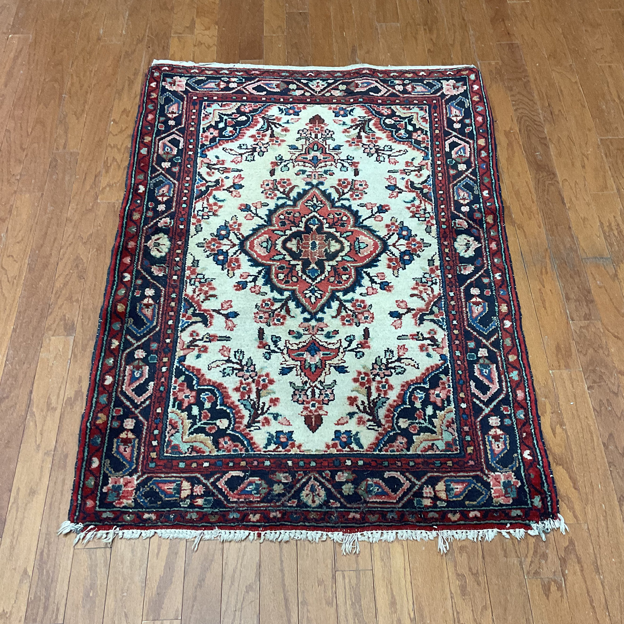 Bloomsbury Market Handmade Vintage Hamadan Wool Rug | Wayfair