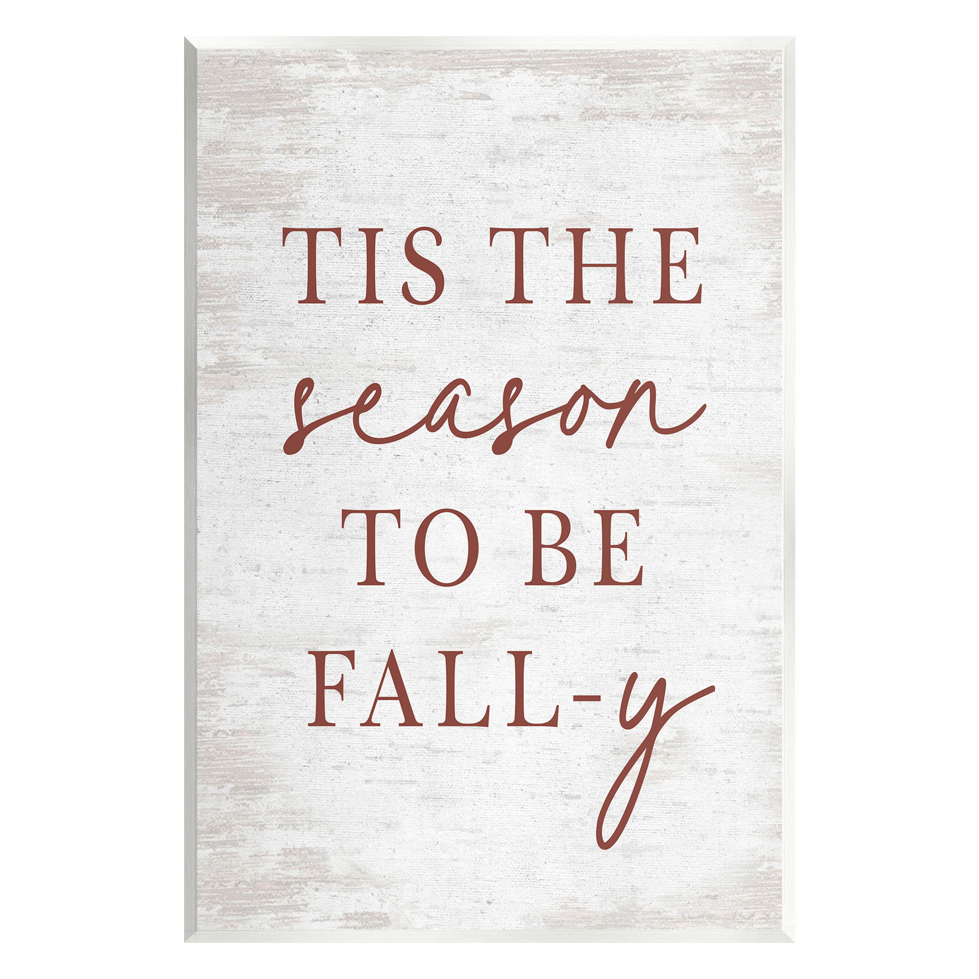 Stupell Industries Rustic Seasonal Fall Wall Plaque Art by Lettered and ...