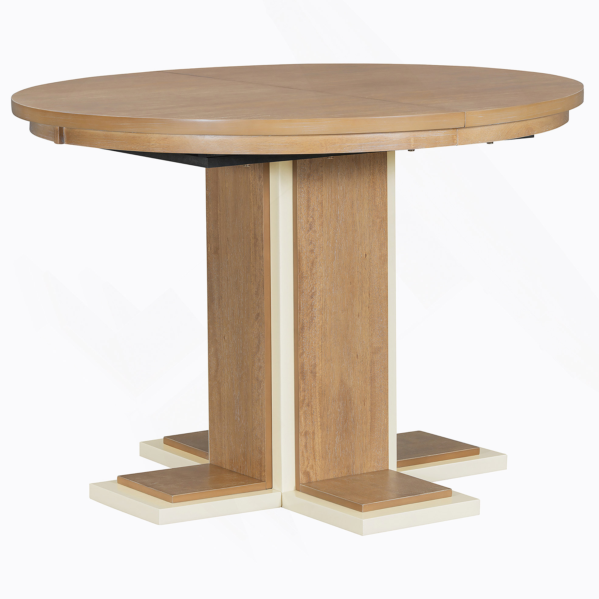Latitude Run® Extendable Dining Table with a 16-inch Middle Leaf, 42 ...