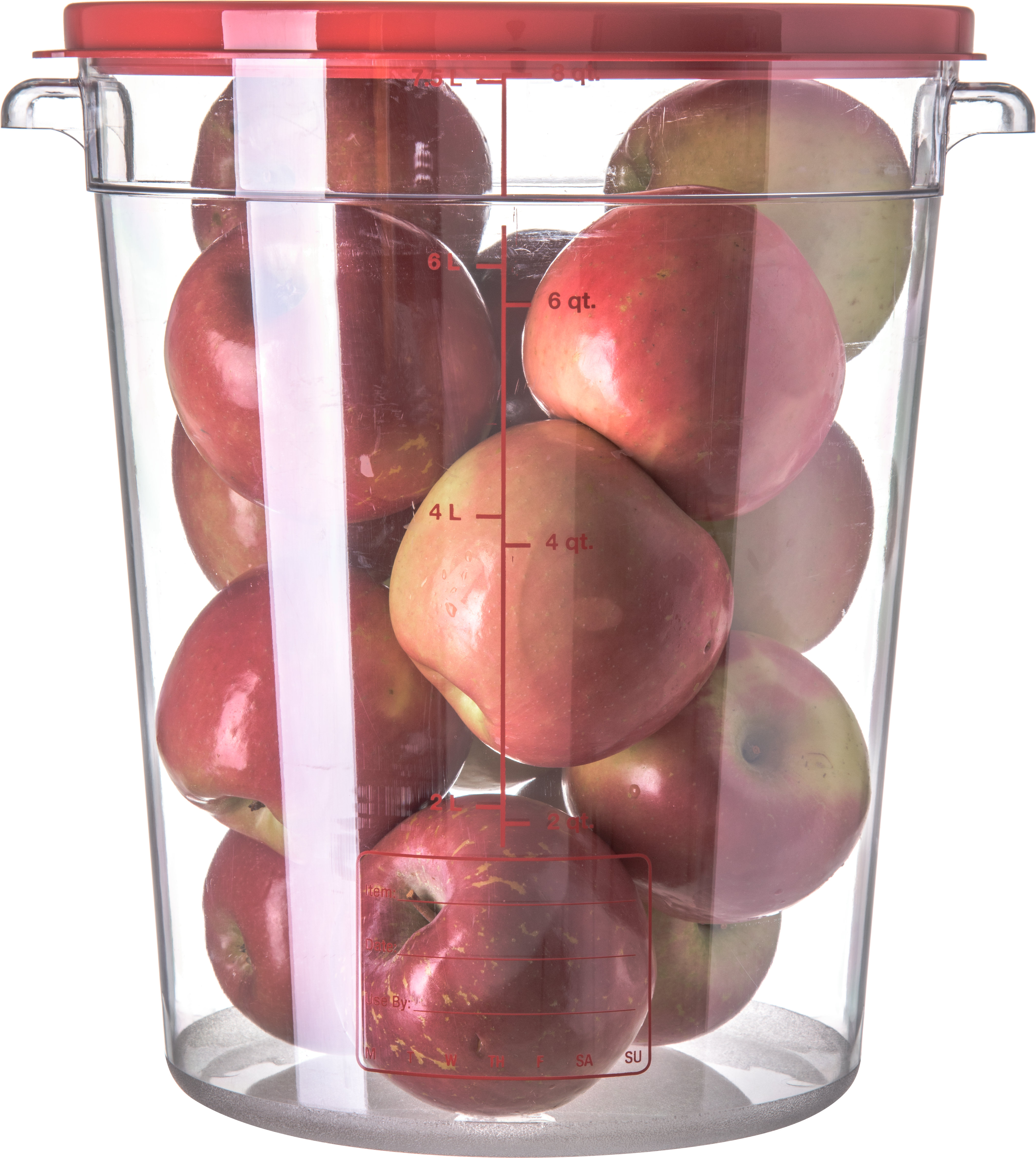 Carlisle Food Service Products 256 oz. Circle Plastic Food Storage ...