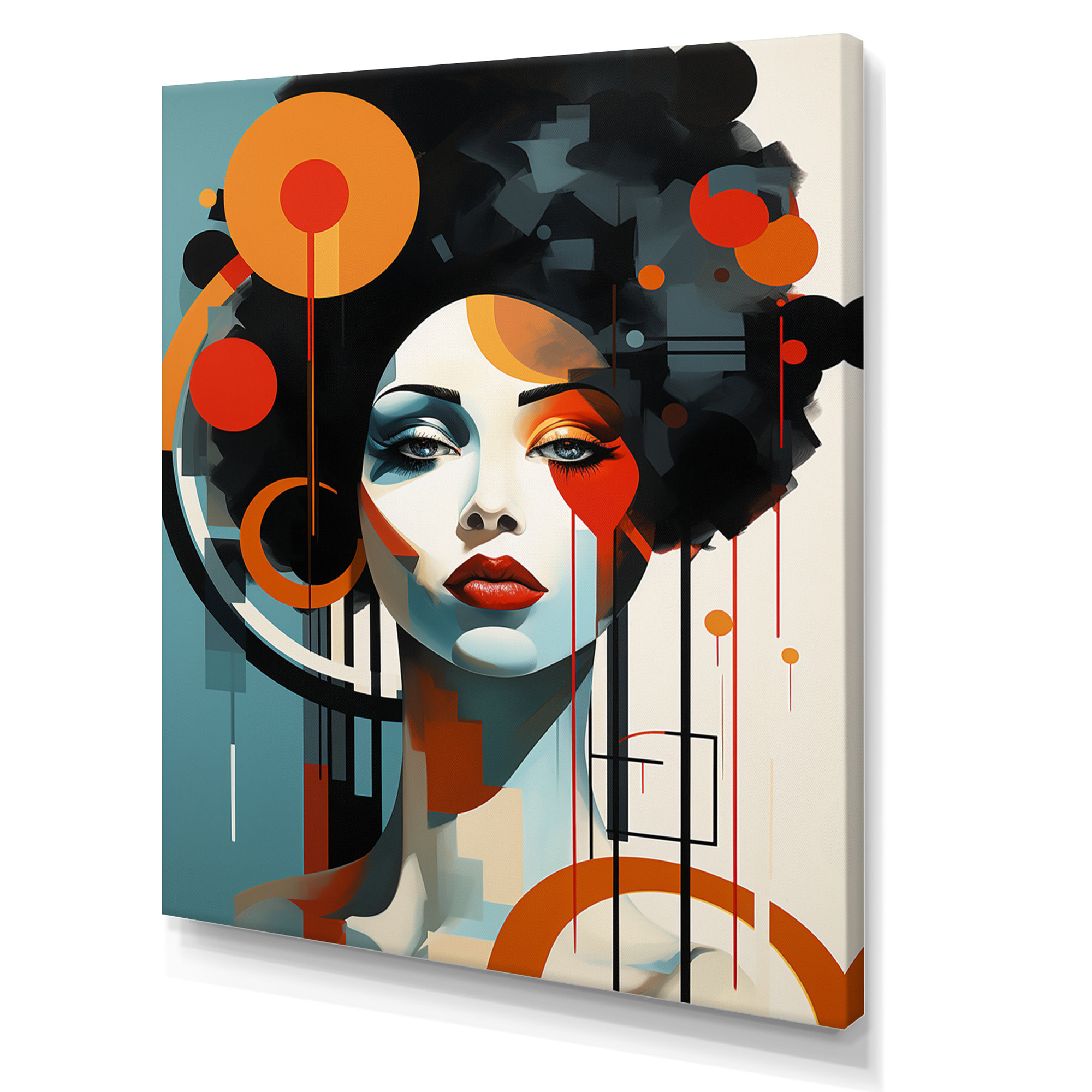 Winston Porter Geometric Art Deco Portrait of Gracious Woman I - Print ...