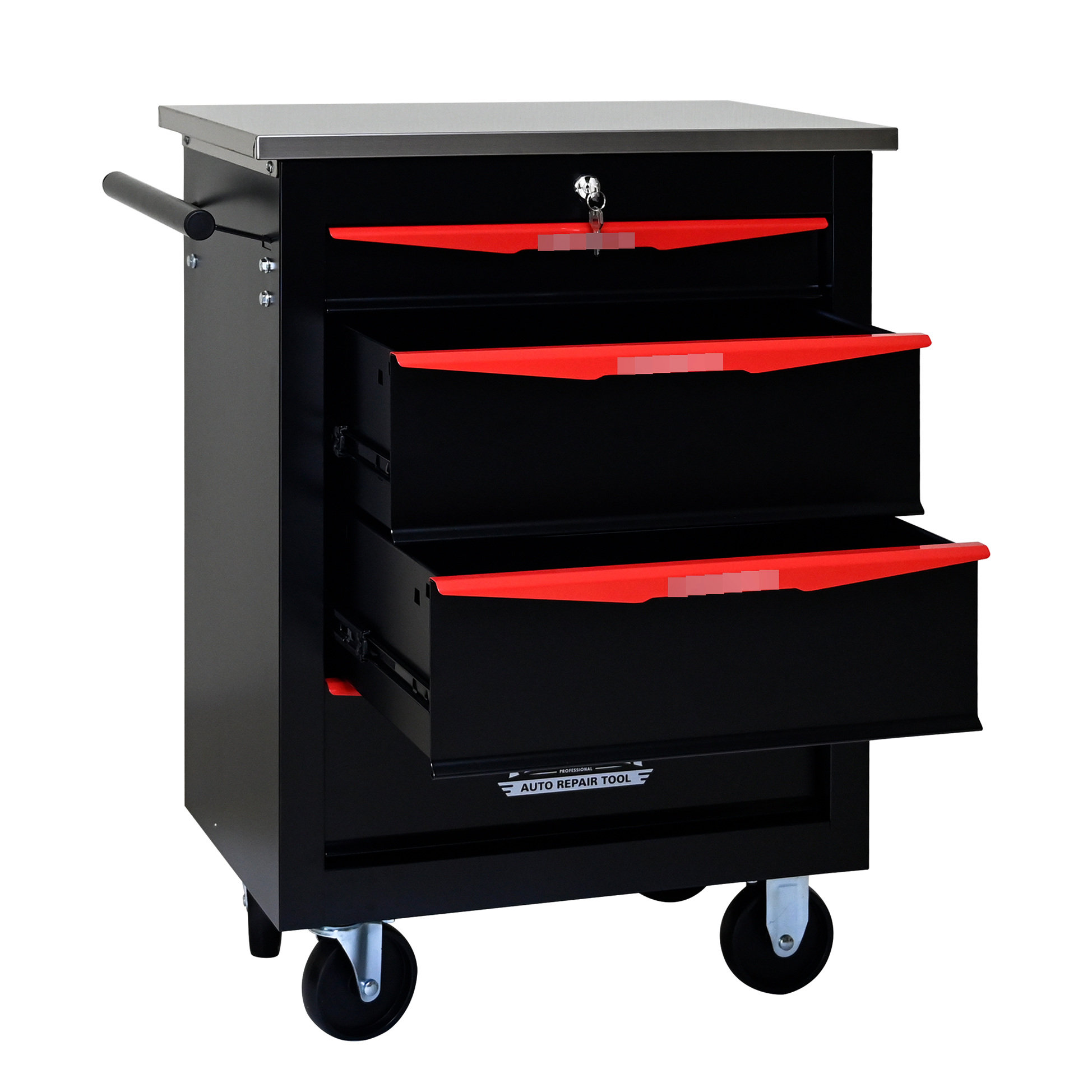 WFX Utility™ 4 - Drawer Multifunctional Tool Cart With Rolling Wheels ...