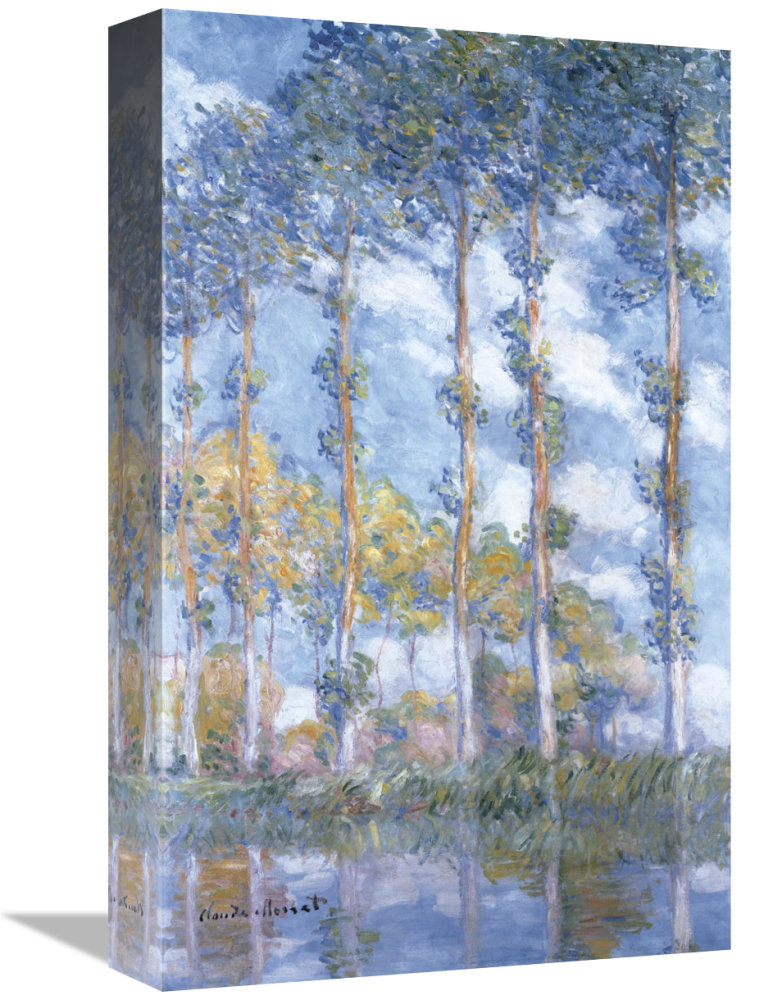 Vault W Artwork 'Les Peupliers' by Claude Monet Graphic Art Print on ...