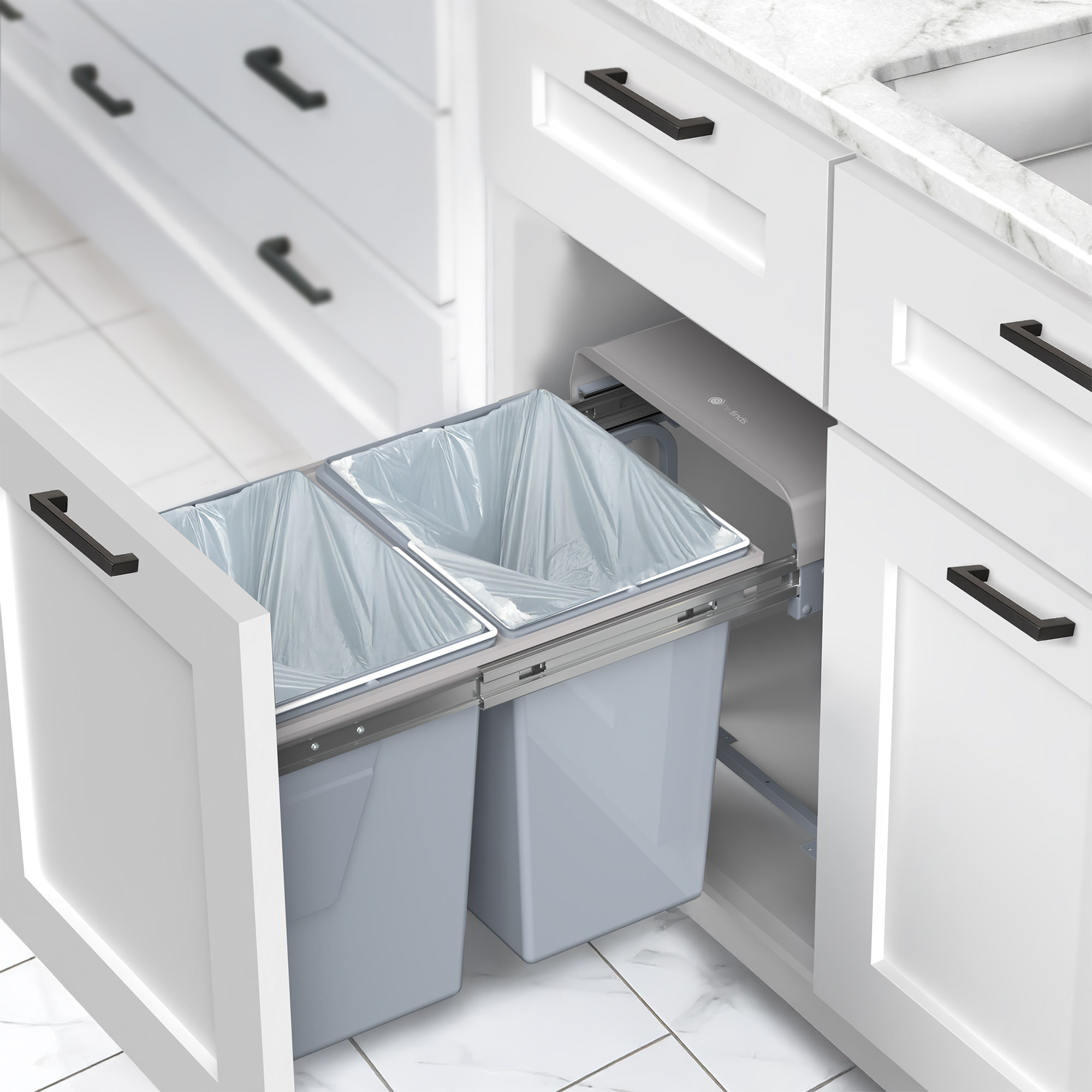 Elegant Under Sink Garbage Pull Out Pictures