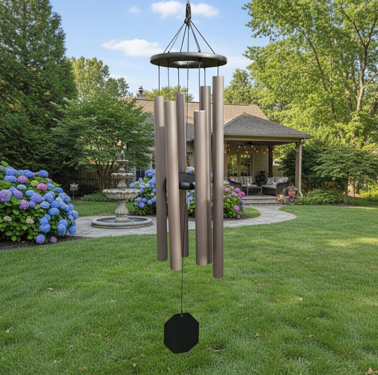 Arlmont & Co. Amish Handmade Wind Chimes - Aluminum Tubes | Wayfair