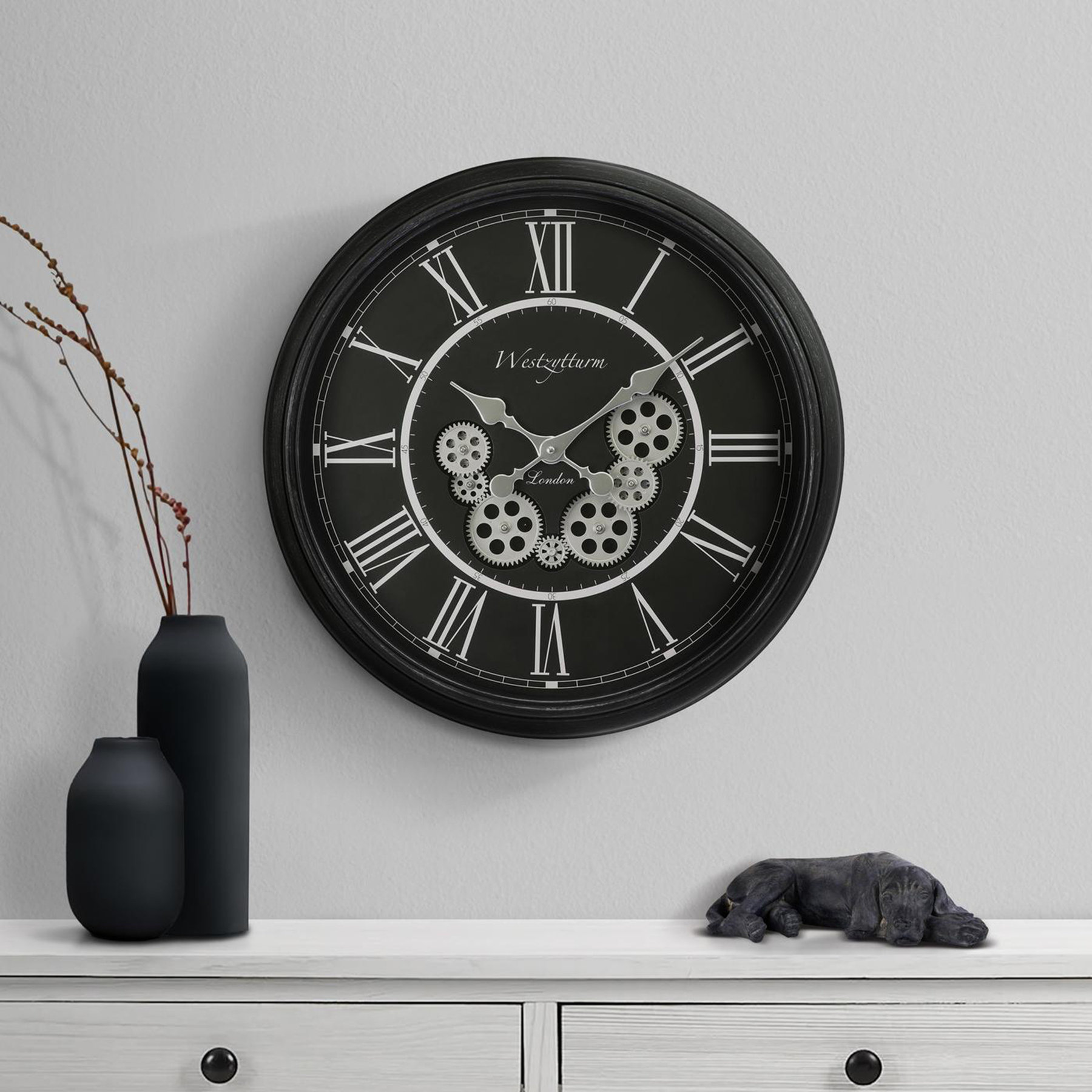Red Barrel Studio® Clocks,Gear Mechanism, Wall Clock | Wayfair