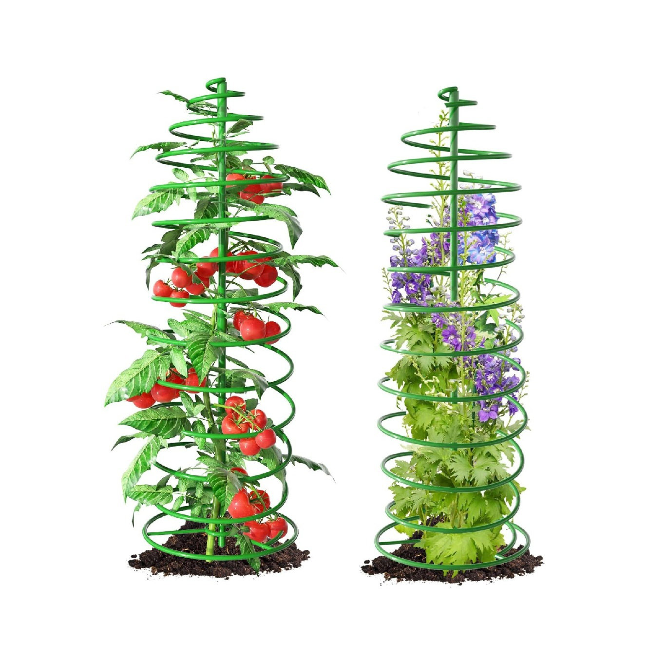 Arlmont & Co. 2 Pack Tomato Cages For Garden Plant Support Tomatoes ...