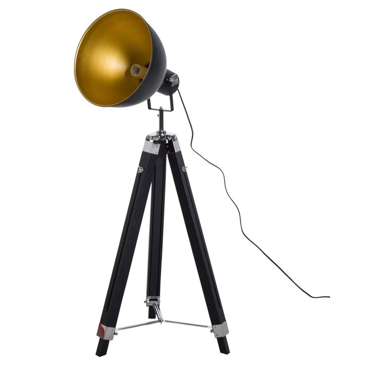 Borough Wharf Bandon Black Tripod Floor Lamp & Reviews | Wayfair.co.uk