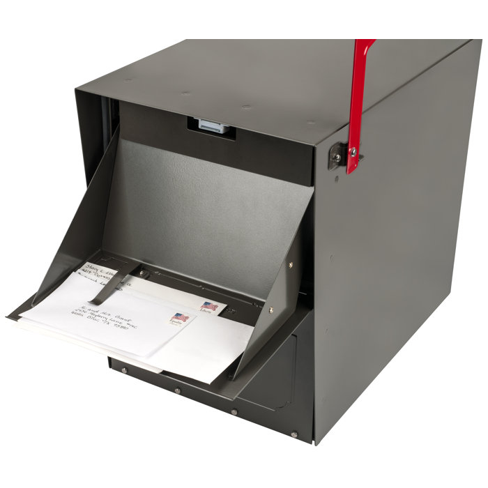 Architectural Mailboxes Oasis Classic Locking Post Mounted Mailbox ...