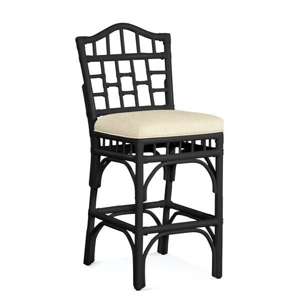 Braxton Culler Chippendale Upholstered 24'' Counter Stool | Wayfair
