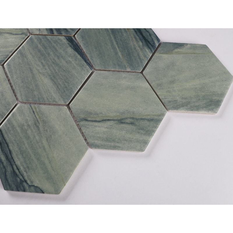 WS Tiles Perfection 4“ x 4" Porcelain Honeycomb Mosaic Wall & Floor ...