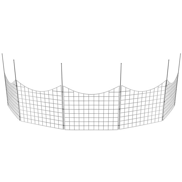 VEVOR 36.6'' H x 29.5'' W Carbon Steel Fencing with 5 Panel(s) Included ...