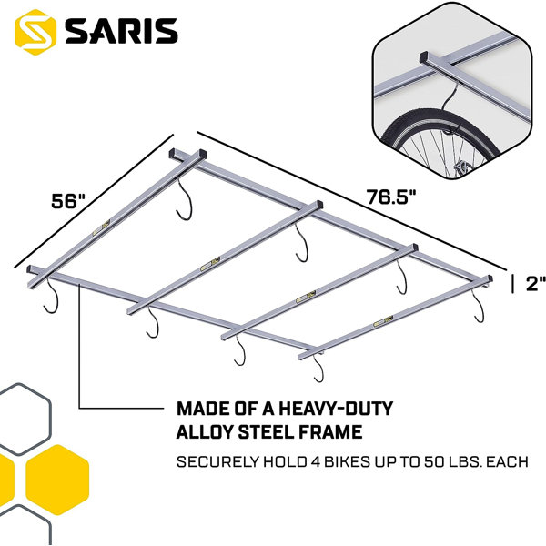 SARIS Steel Ceiling Mounted Bike Rack | Wayfair