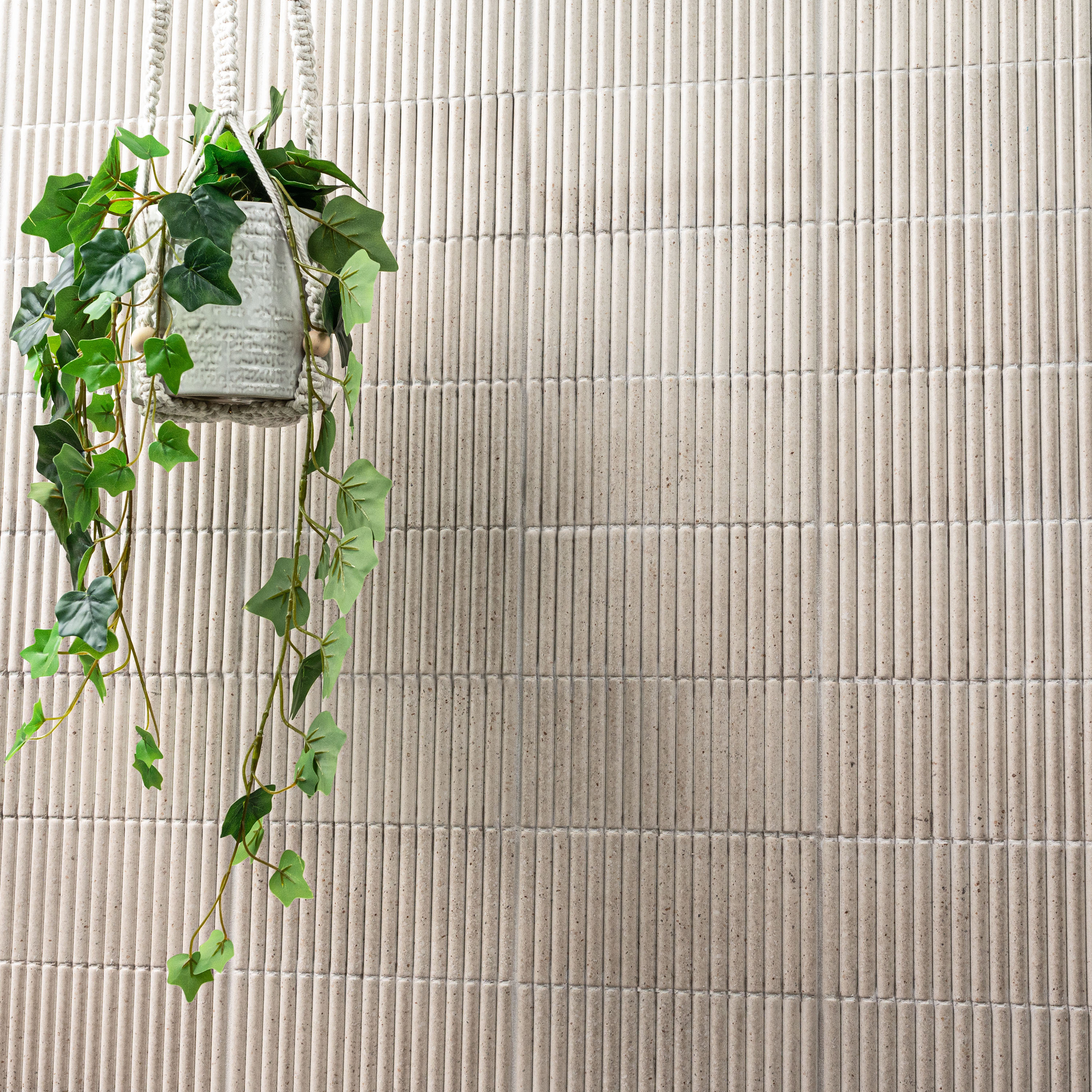 Ackland Serata Harmona 4.5 in. x 9 in. Matte Porcelain Fluted Wood Look ...