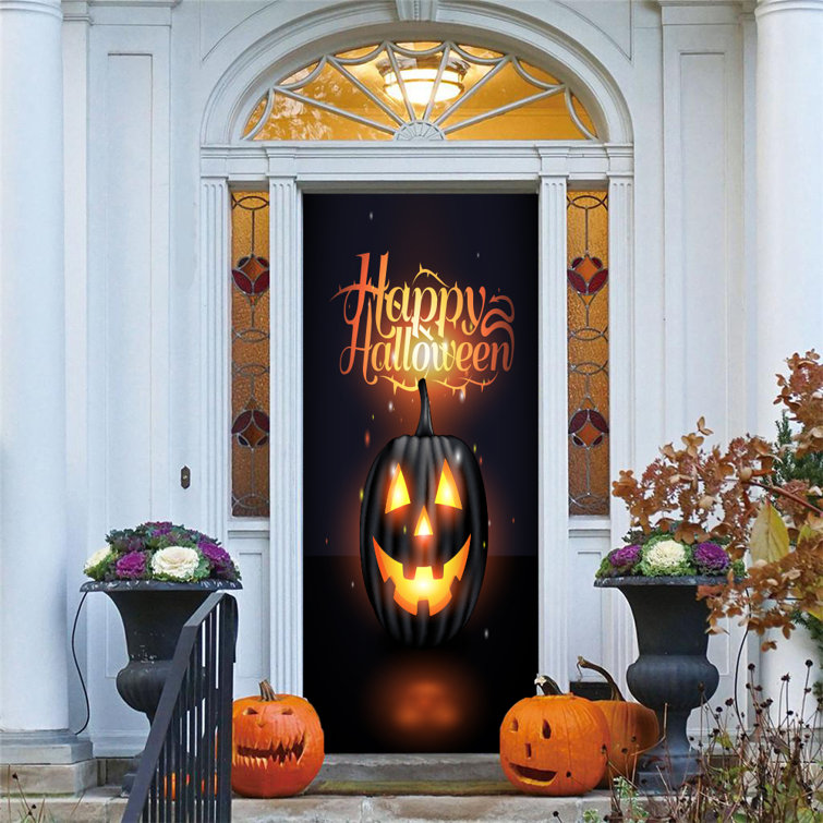 The Holiday Aisle® Happy Halloween Door Mural & Reviews | Wayfair
