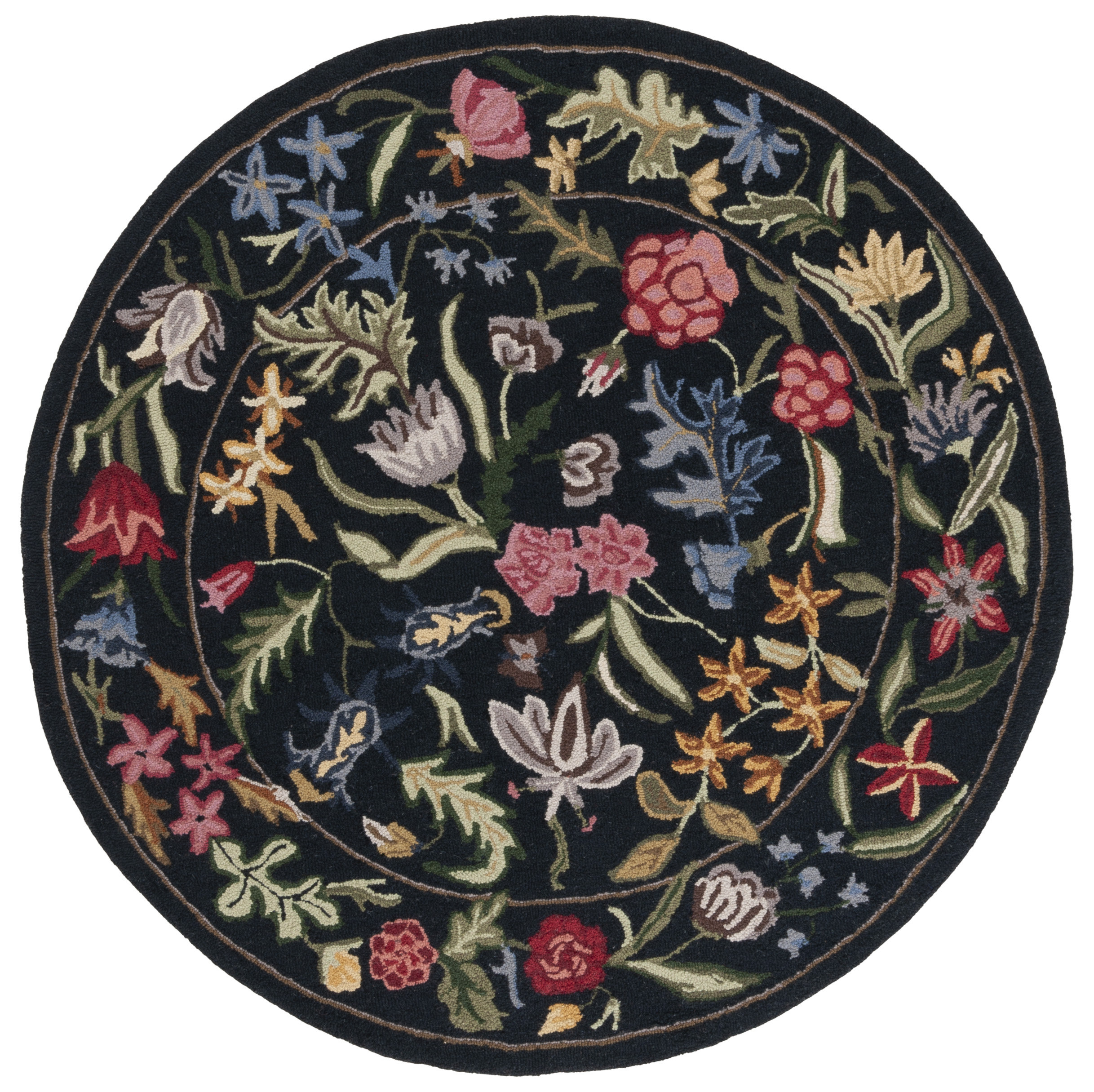 Darby Home Co Abigel Floral Hand Woven Hand Tufted Wool Area Rug in ...