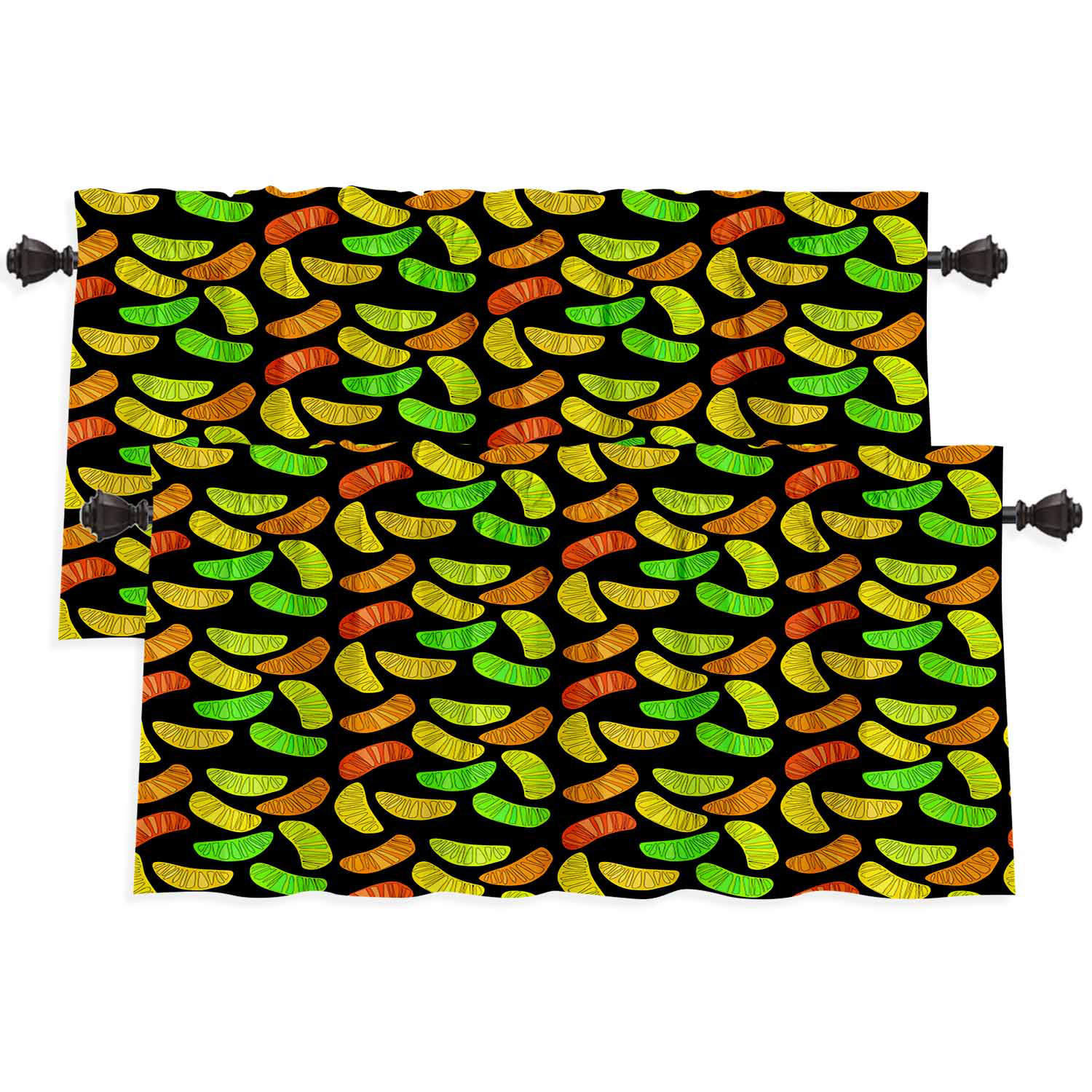 Dakota Fields Clear 52"W Beautiful Bright Colorful Tasty Yummy Window ...
