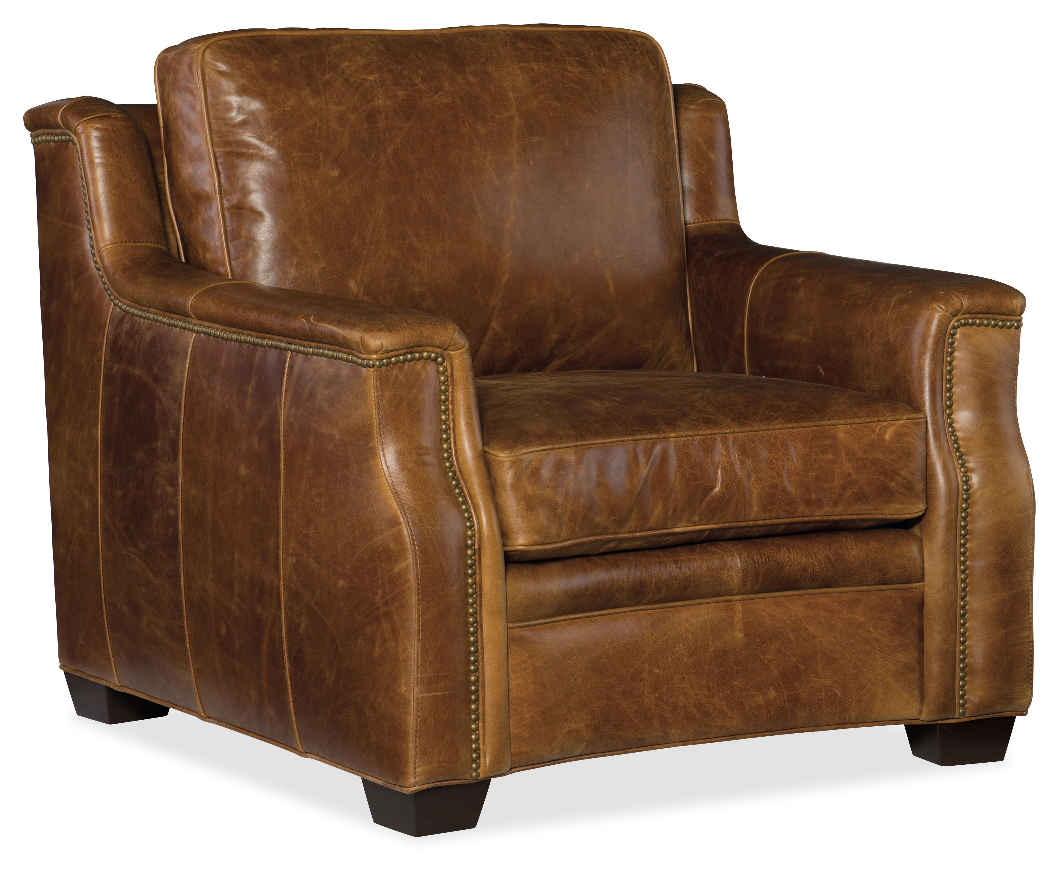 Hooker Furniture Yates Leather Club Chair & Reviews | Wayfair