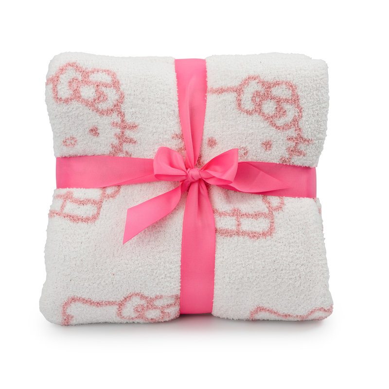 Sanrio Hello Kitty Feather Knit 50 X 60 In. Throw Blanket & Reviews ...