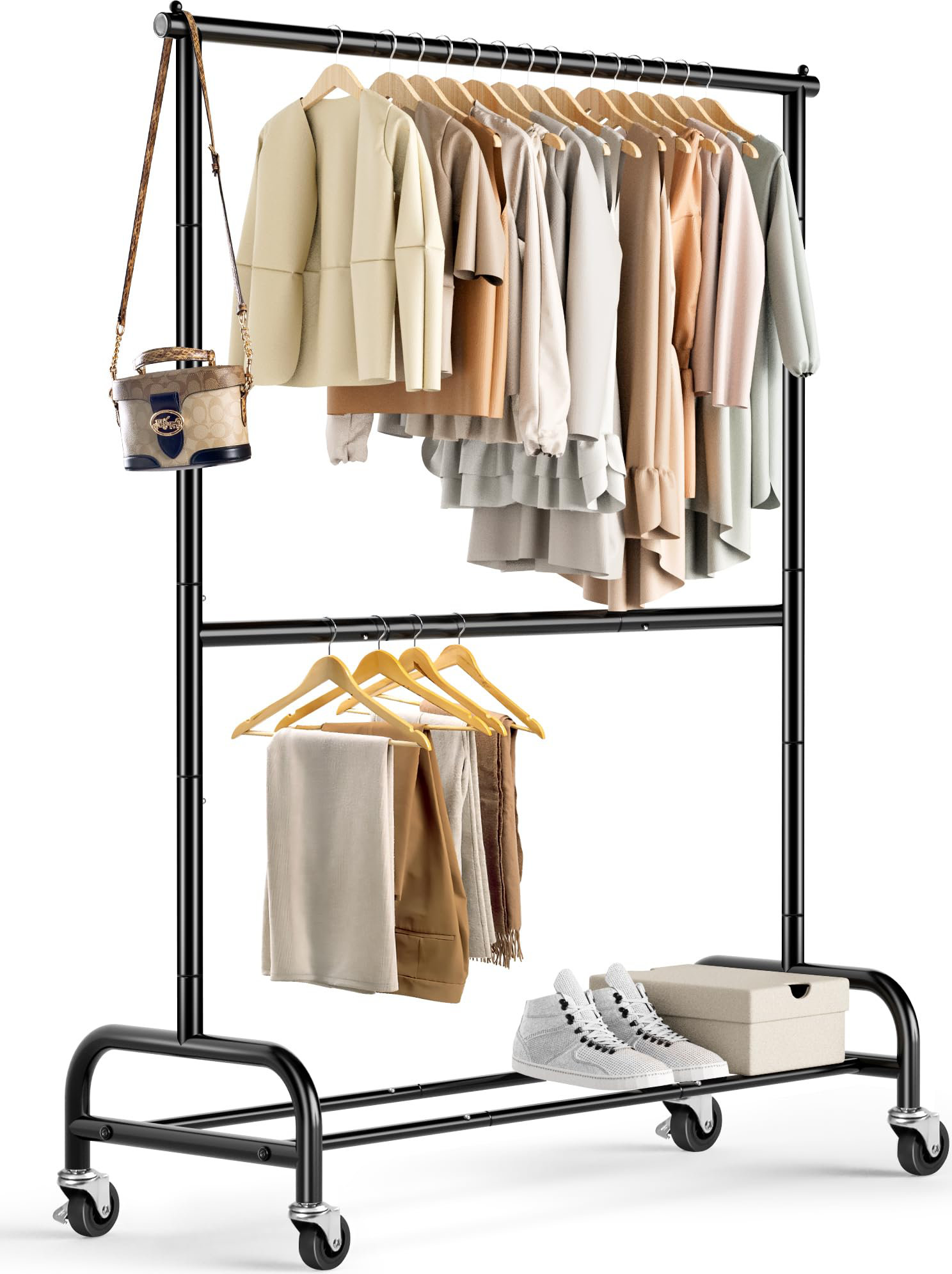 Brayden Studio Heavy Duty Clothing Racks For Hanging Clothes Rack ...