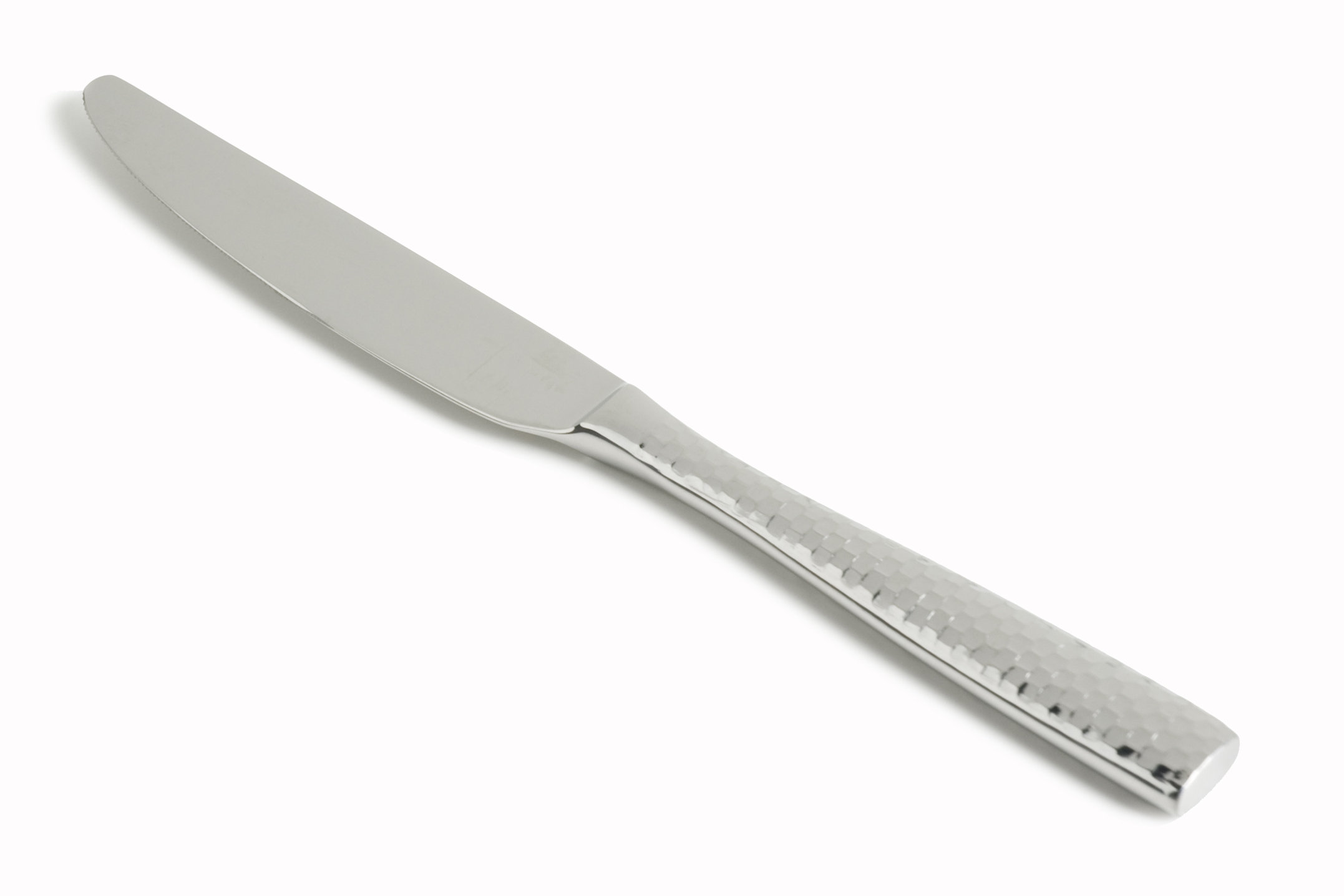 Fortessa Lucca Faceted Solid Handle 18/10 Stainless Steel Dessert Knife ...