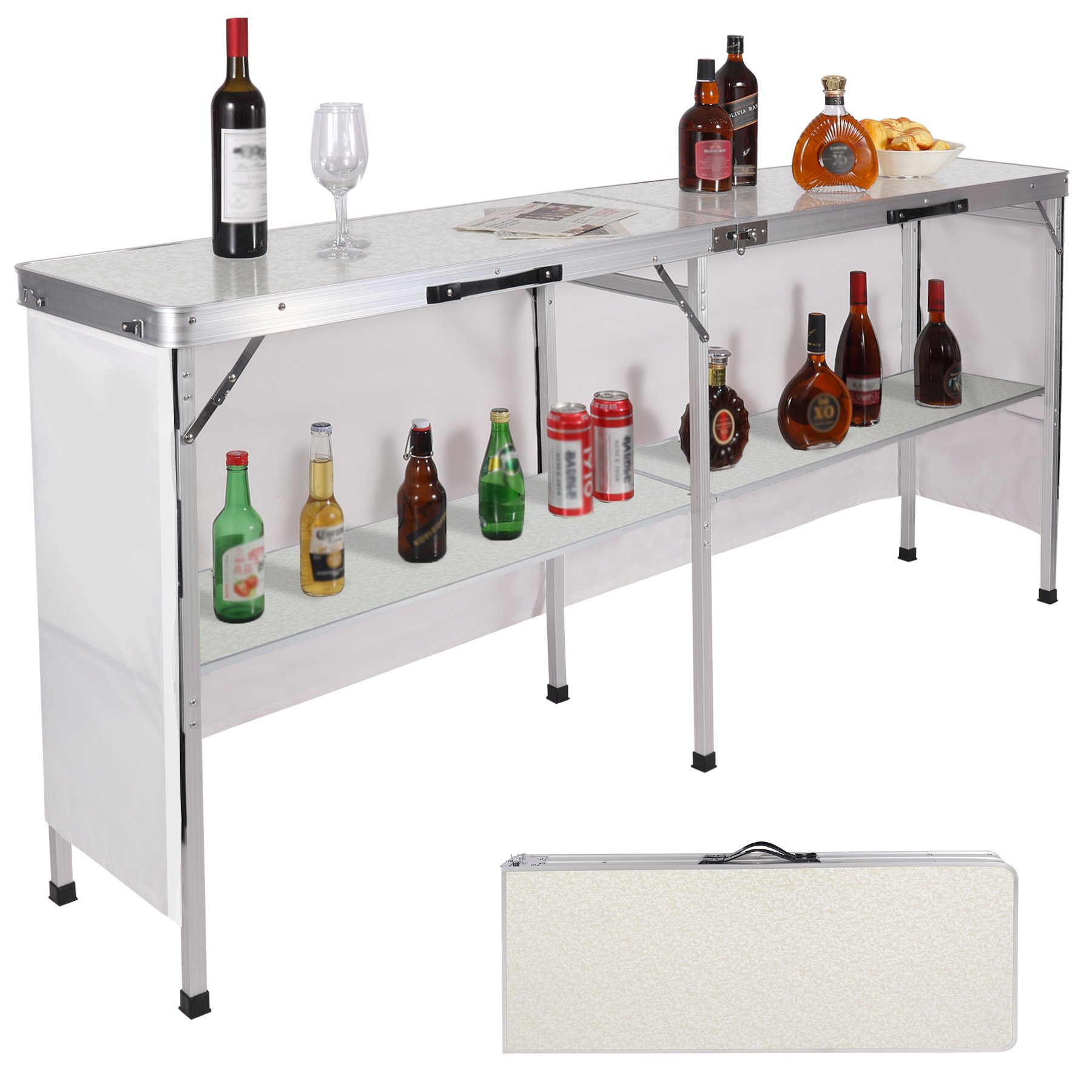 REDCAMP 78'' Portable Folding Table | Wayfair