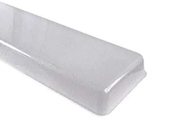 Symple Stuff Clear Crepe Acrylic Vapor Tight fluorescent light fixture ...