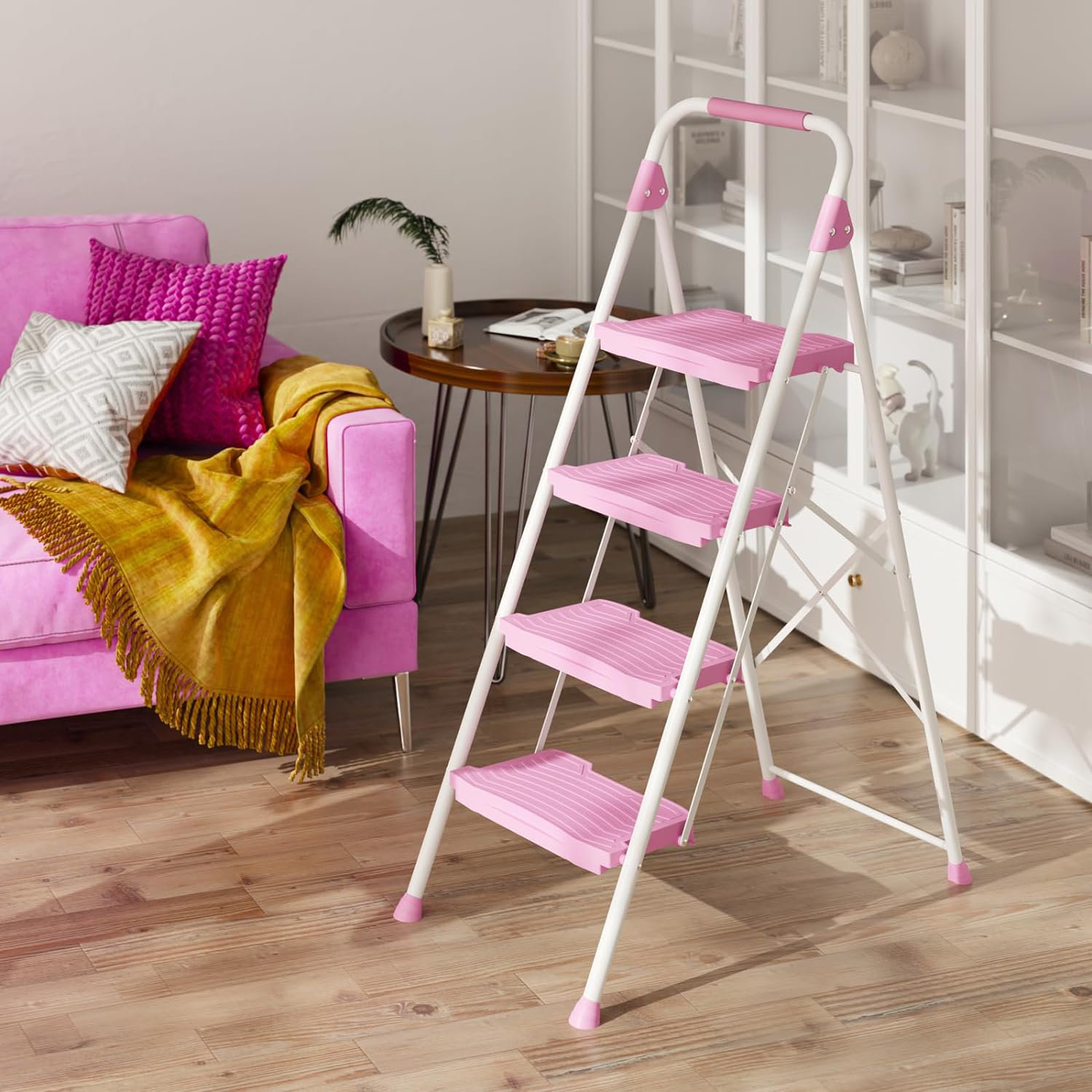 WFX Utility™ 4 - Step Metal Folding Step Ladder | Wayfair
