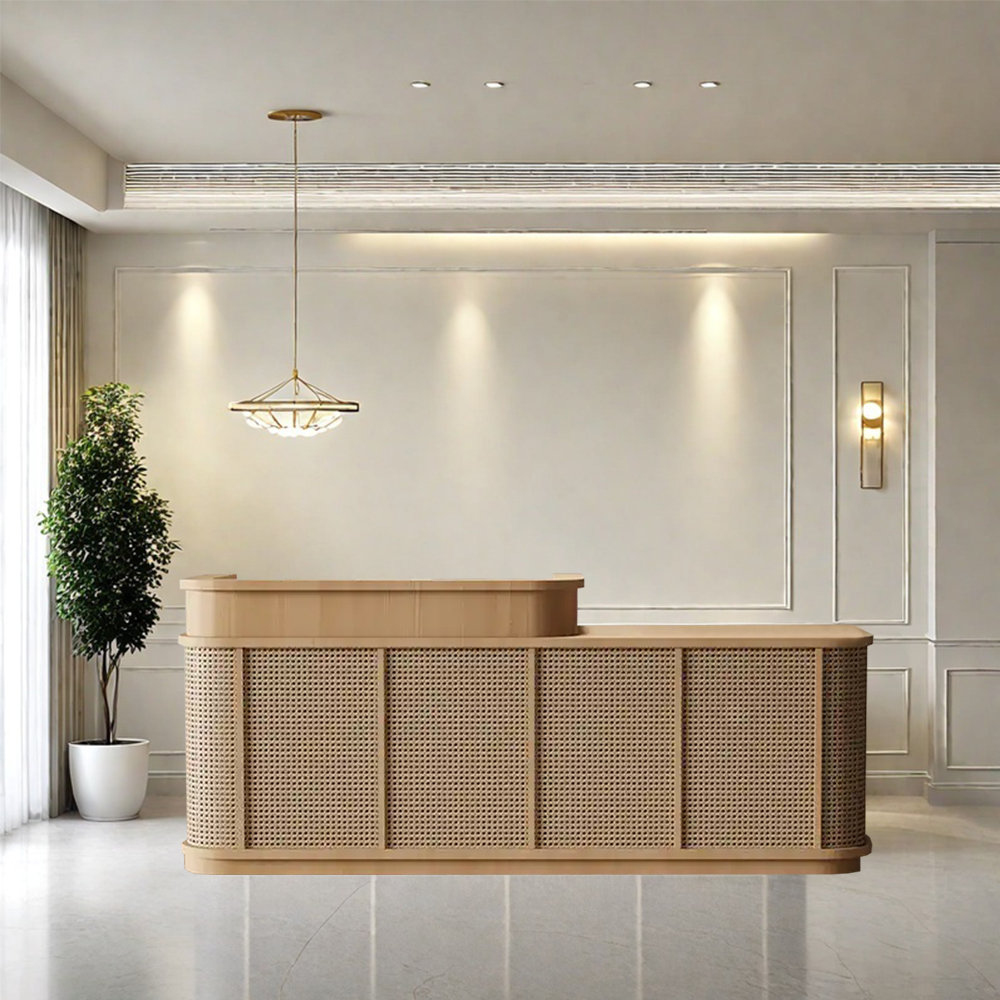 Artistic Soul XKX Premium Furniture Rectangular Modern Front Desk ...