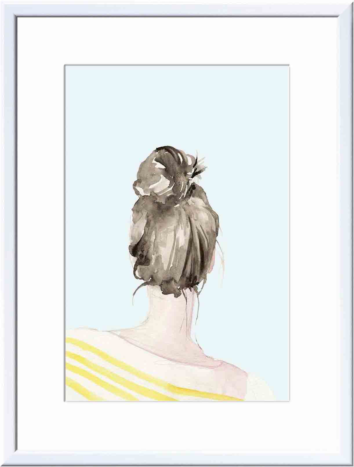 Wade Logan® Top Knot Sailor Stripes I Framed On Paper by Jennifer ...