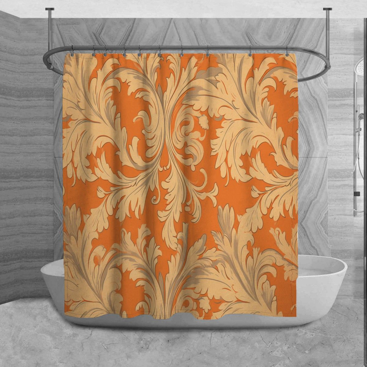 East Urban Home Alpona Floral Shower Curtain | Wayfair
