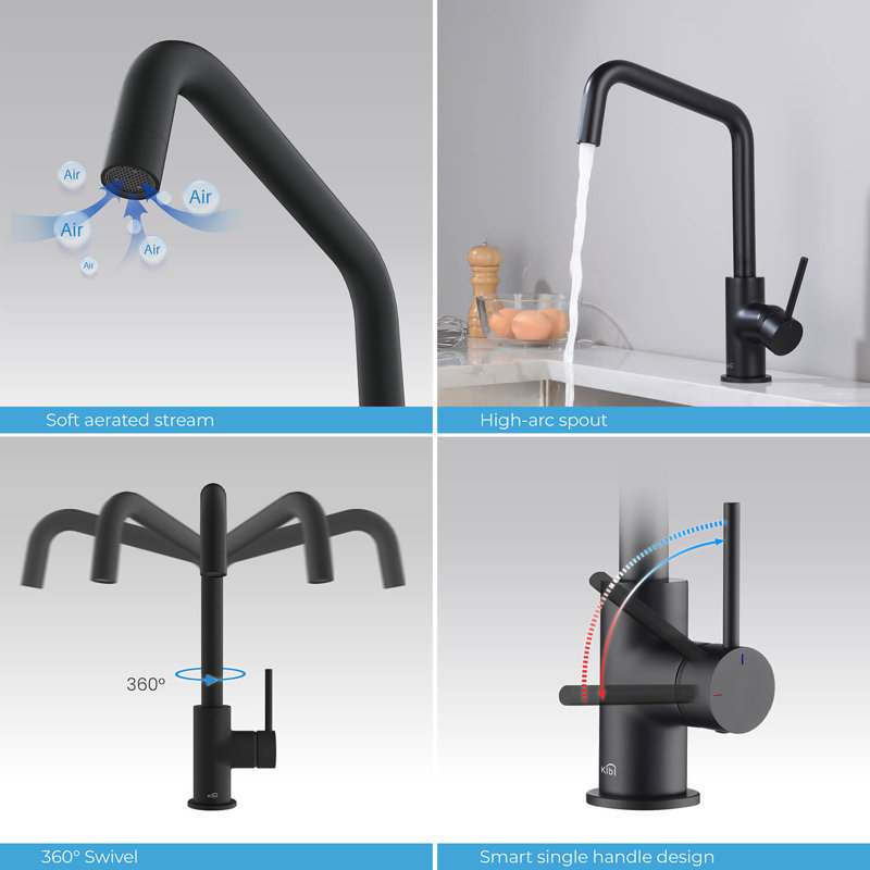 KIBI USA KIBI Macon Kitchen Faucet & Reviews | Wayfair