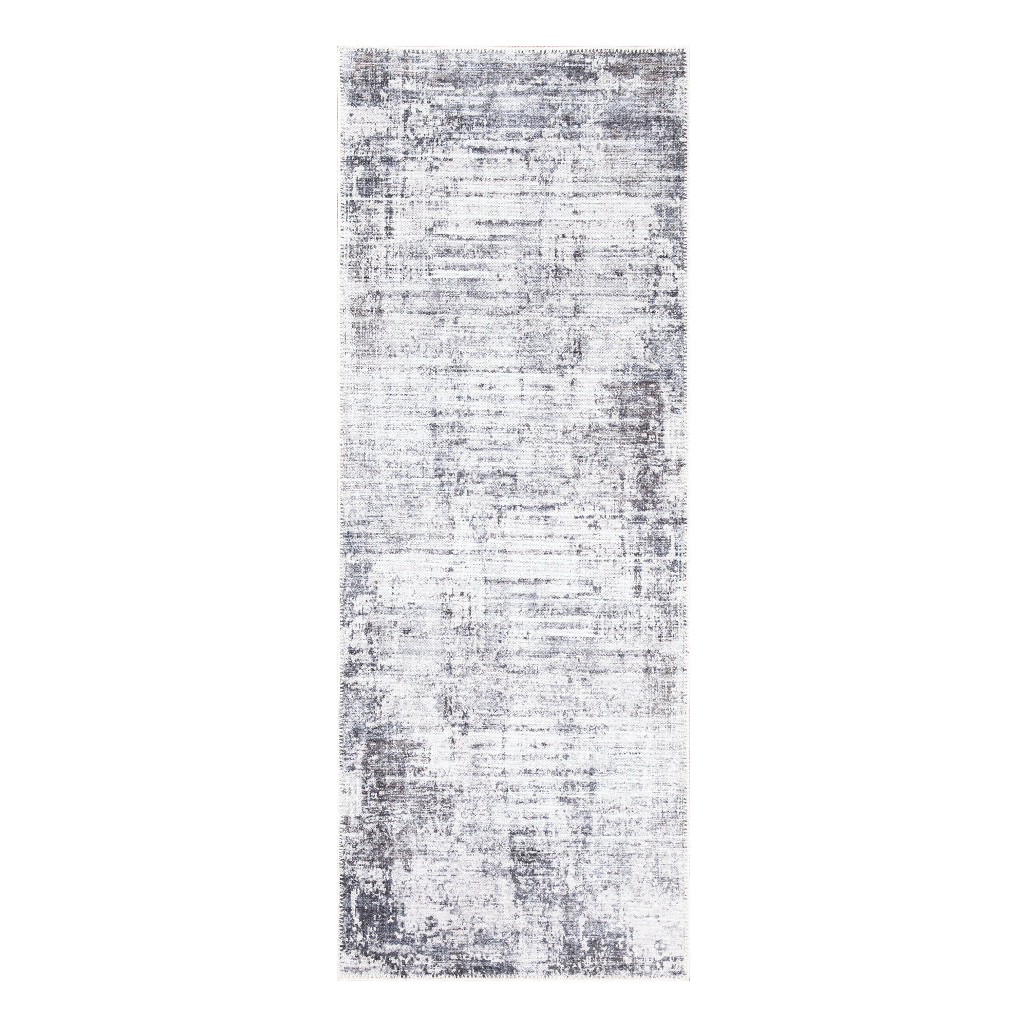 17 Stories Washable Non-Slip Rug - Gray / Charcoal / Blue Modern ...