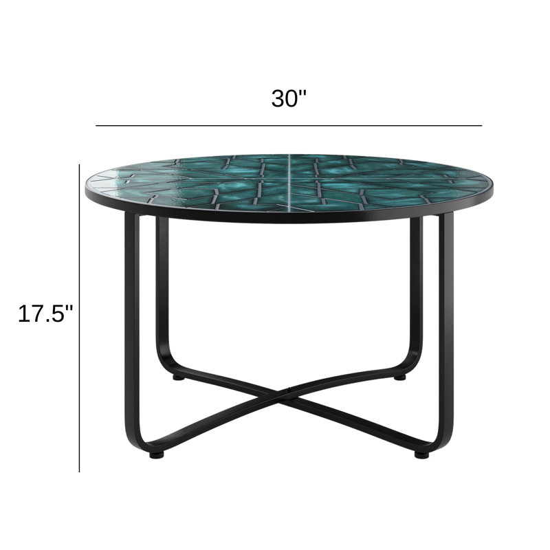 Lark Manor™ Anteus Mosaic Coffee Table & Reviews | Wayfair