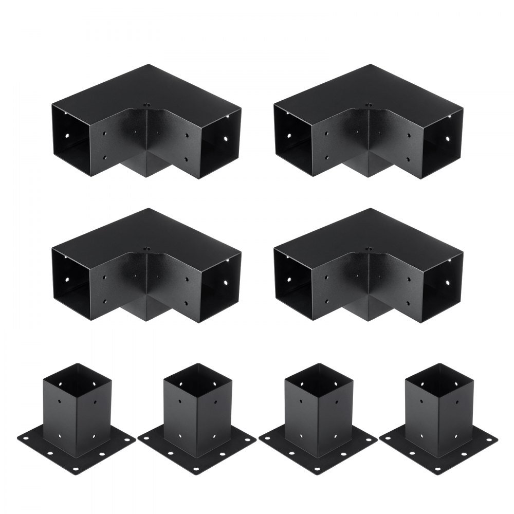 Stellweilan Tessberg Pergola Bracket Kit 4''x4'', 8pcs 3-Way Heavy Duty ...