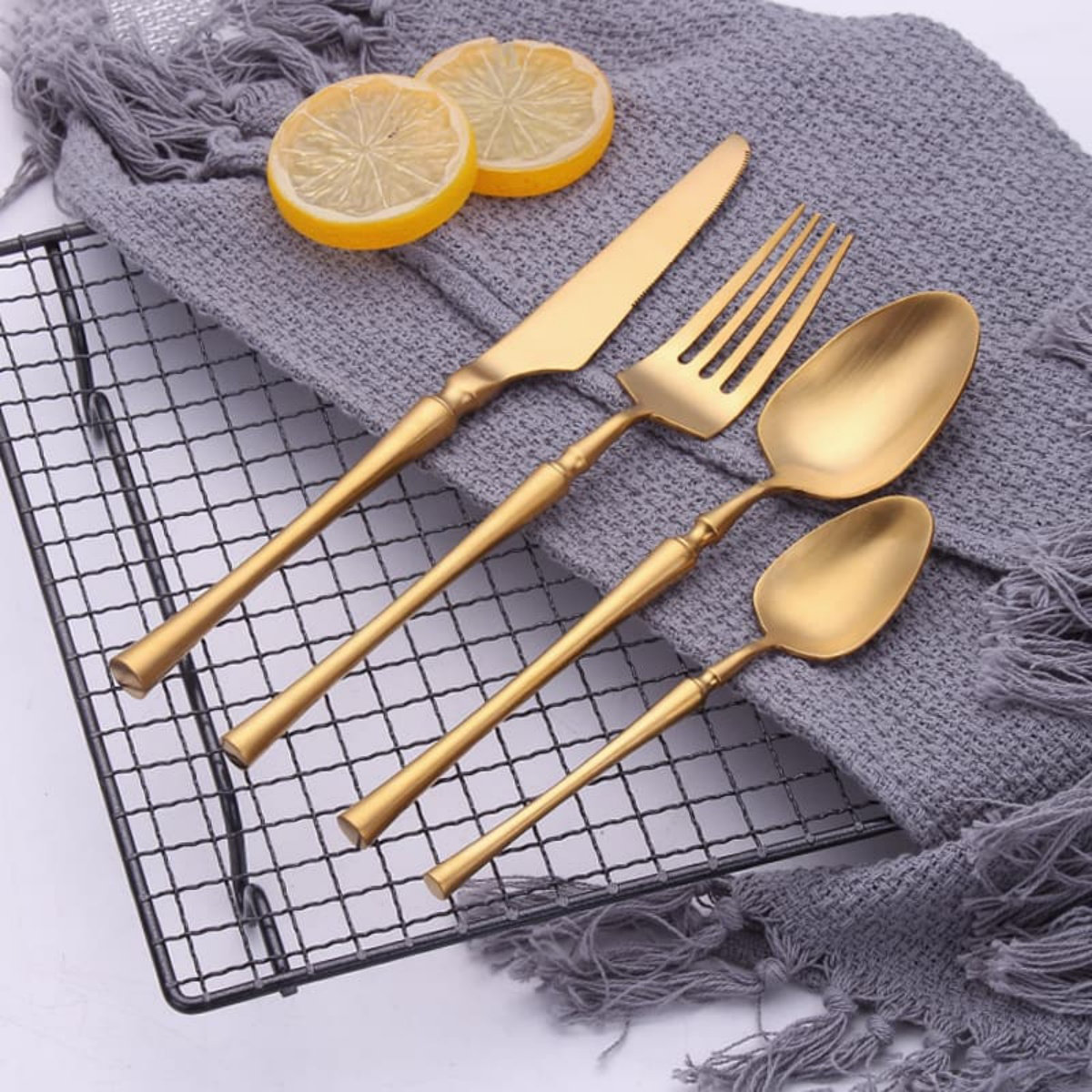 Hokku Designs 16-Piece Professional 304 Stainless Steel Cutlery Set ...