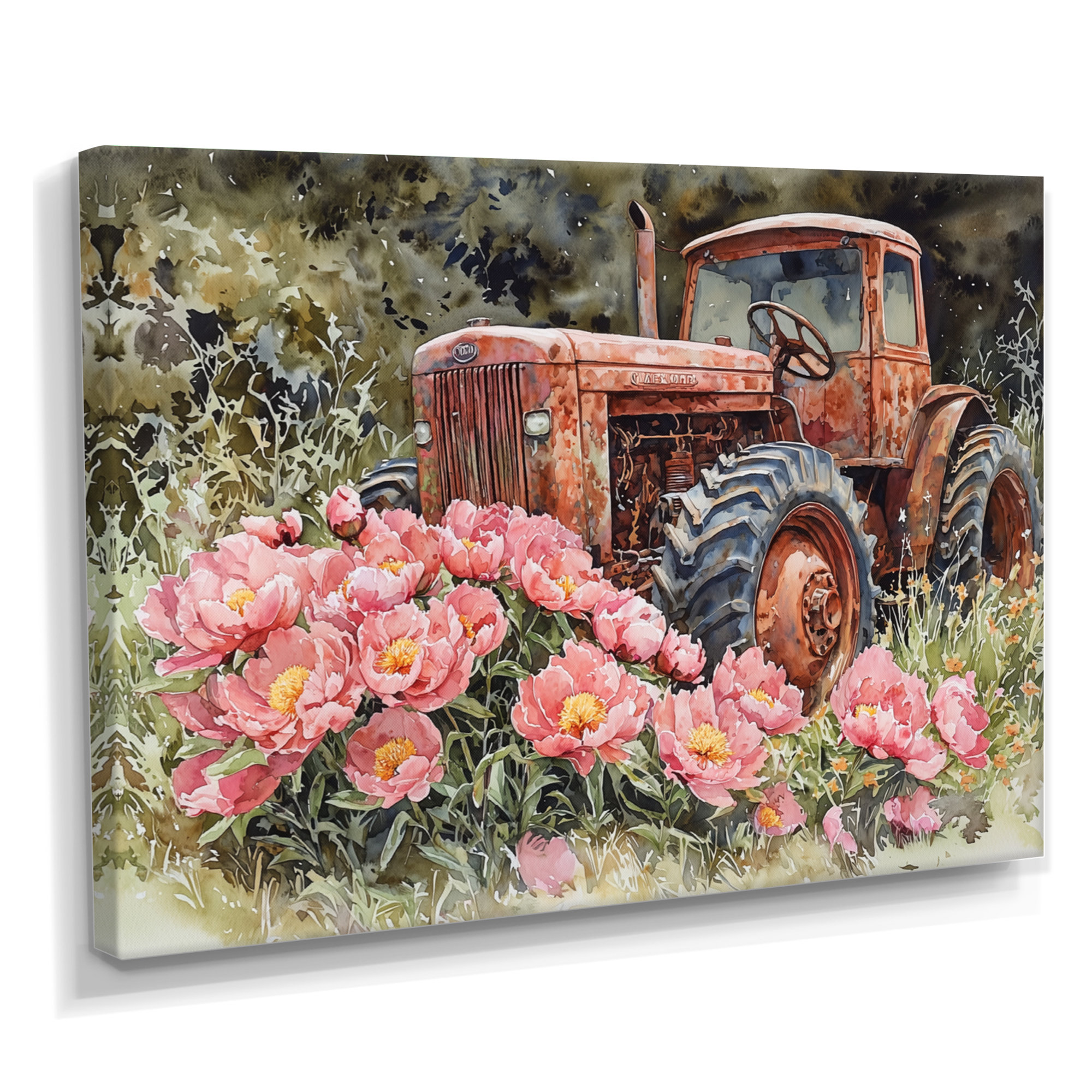 August Grove® Dorith Summer Wildflowers By The Old Tractor I ...