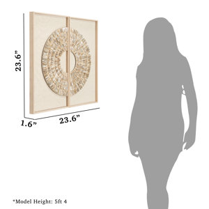 Dovecove 2 Wall Decor Set | Wayfair