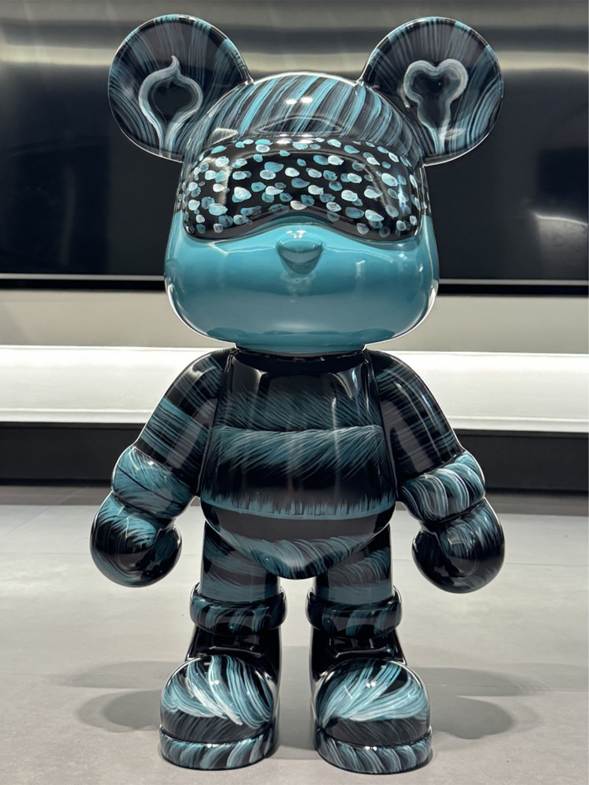 Orren Ellis Creative Resin Cool Bear Floor Decoration | Wayfair