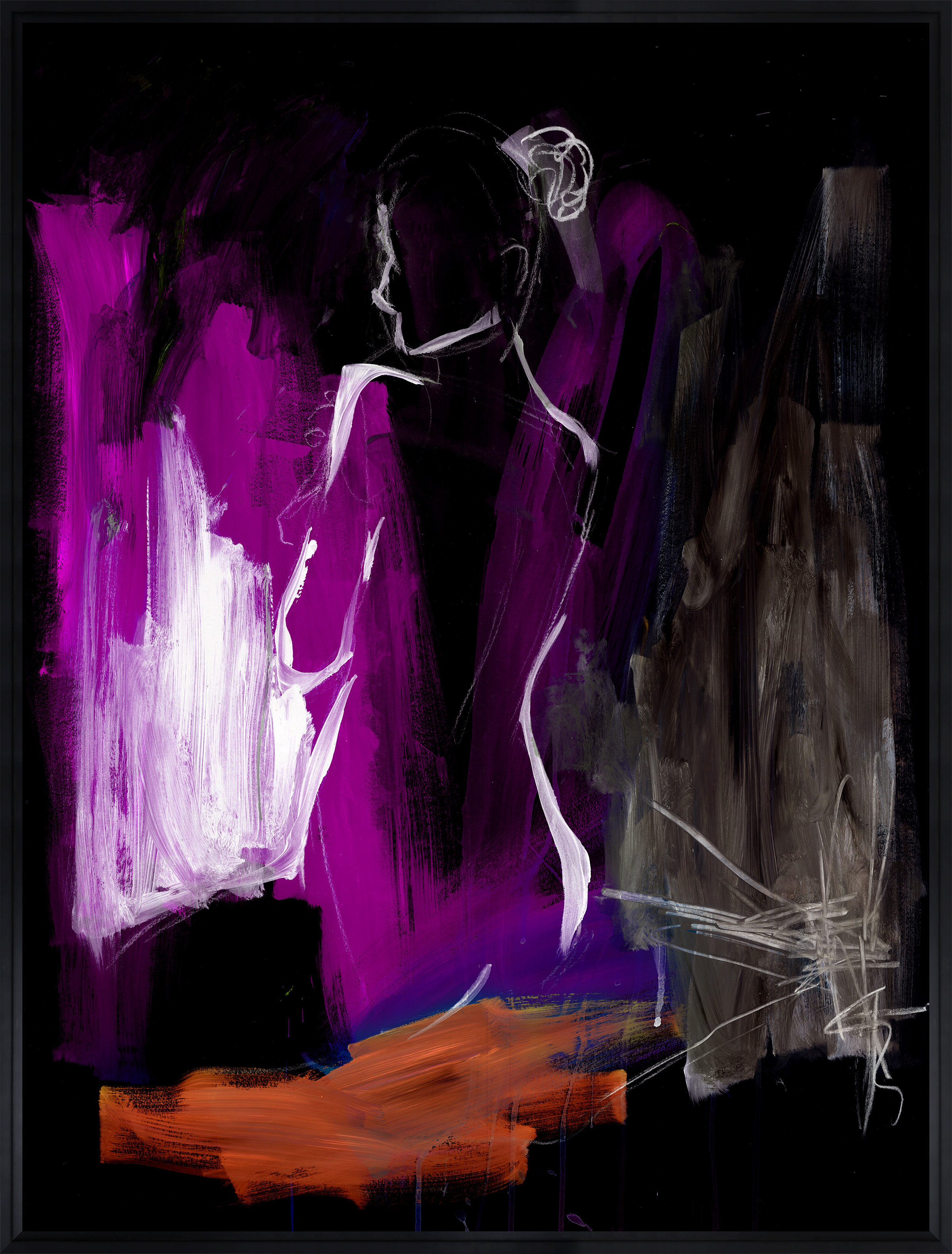 Chelsea Art Studio Midnight Figure I by Ryan Brown - Painting on Canvas ...
