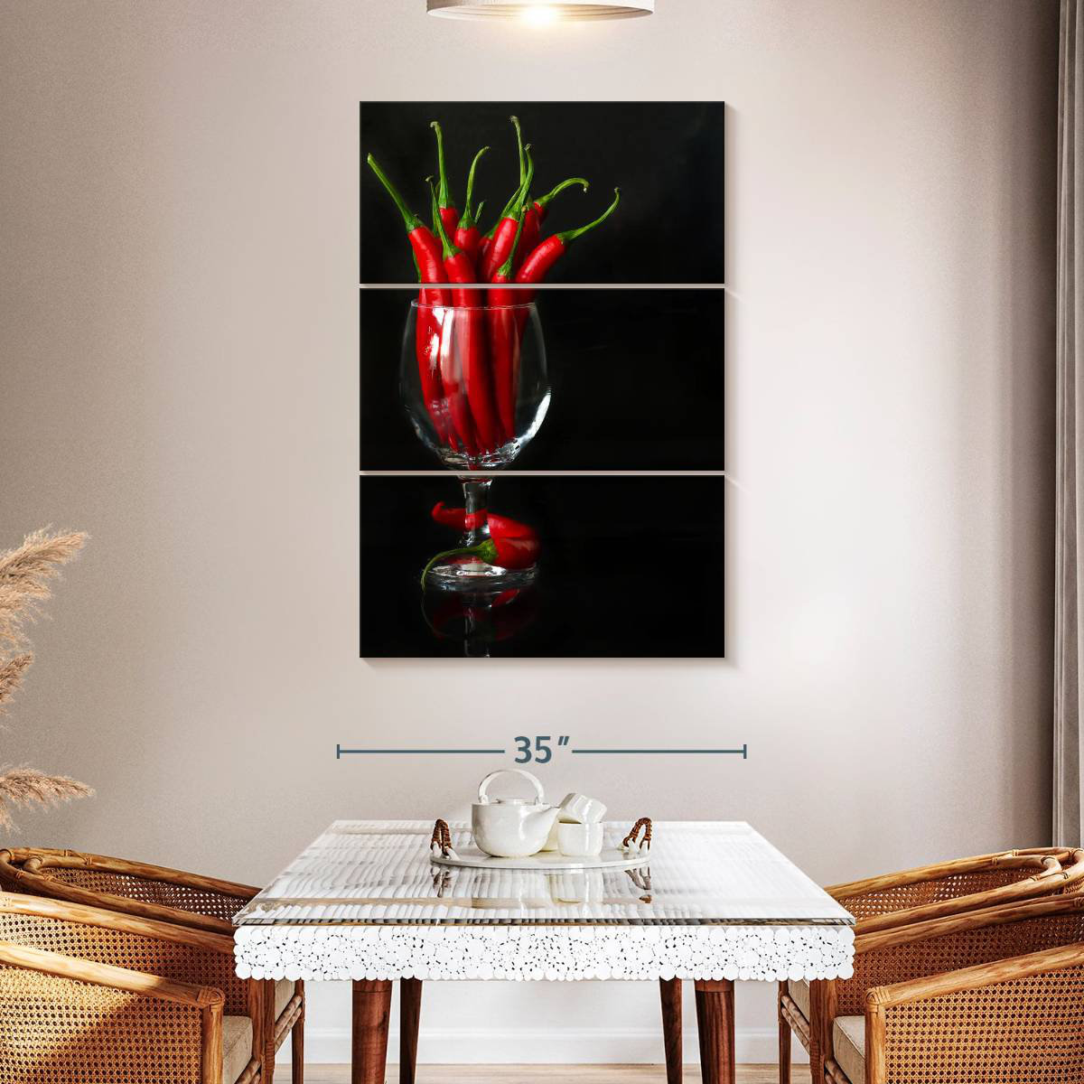 Ebern Designs Yarlin Posh Red Chilies | Wayfair