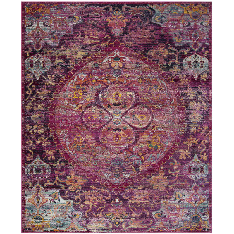 Bungalow Rose Crystal Performance Oriental Rug | Wayfair