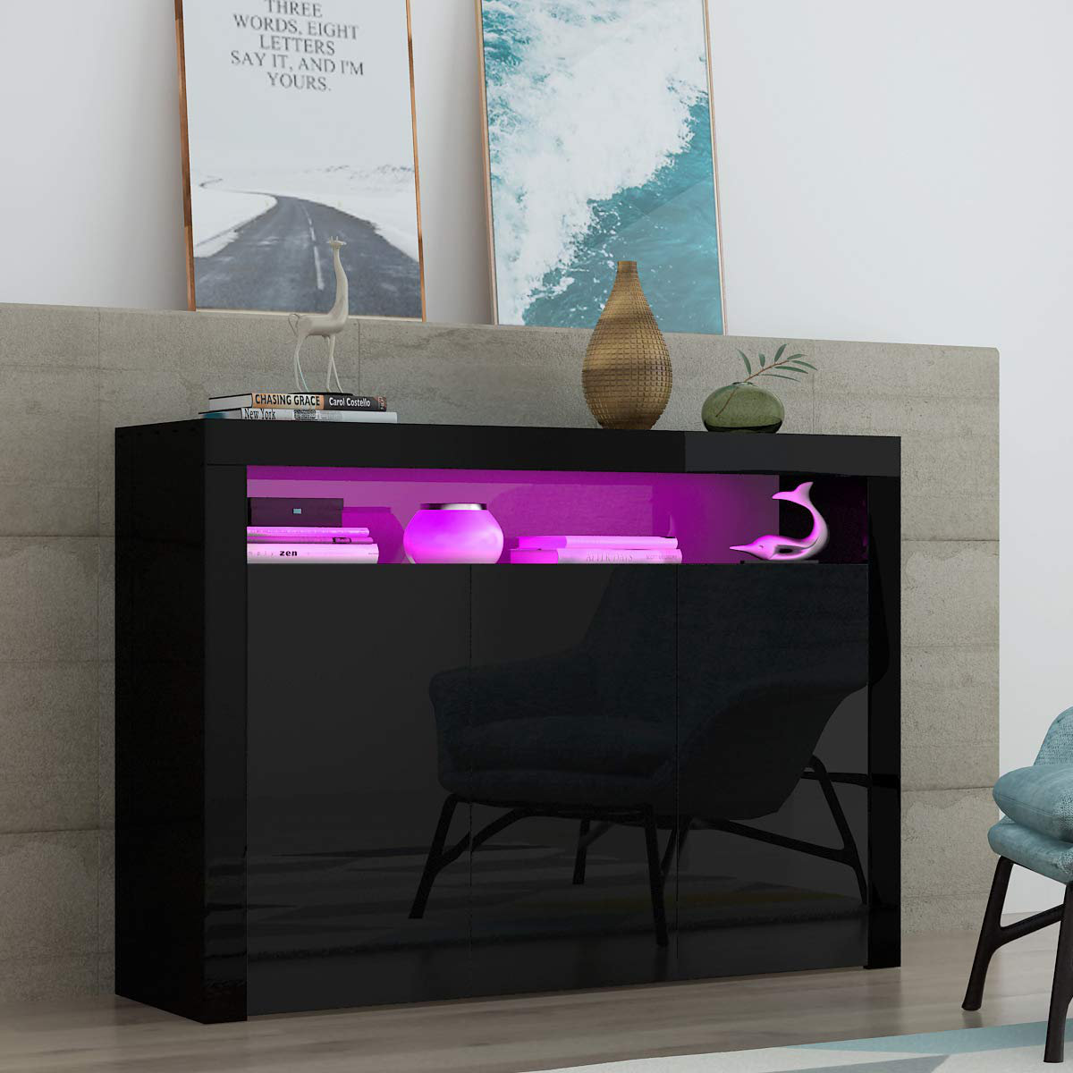 Metro Lane Azania 130cm Wide Sideboard | Wayfair.co.uk
