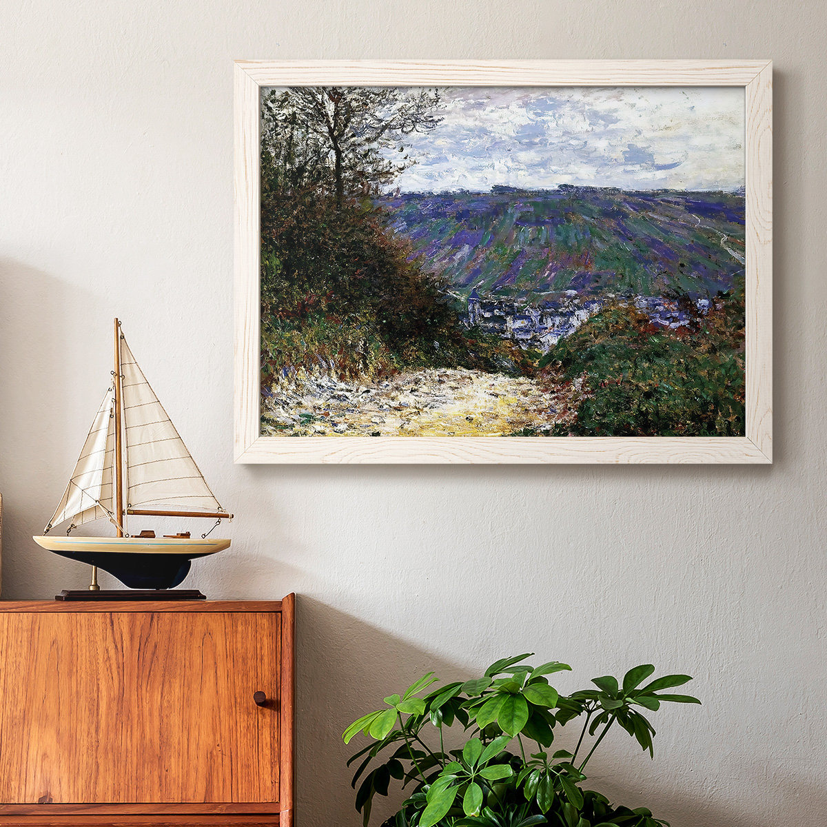 Winston Porter Path At Giverny, 1885 Framed On Canvas Print | Wayfair