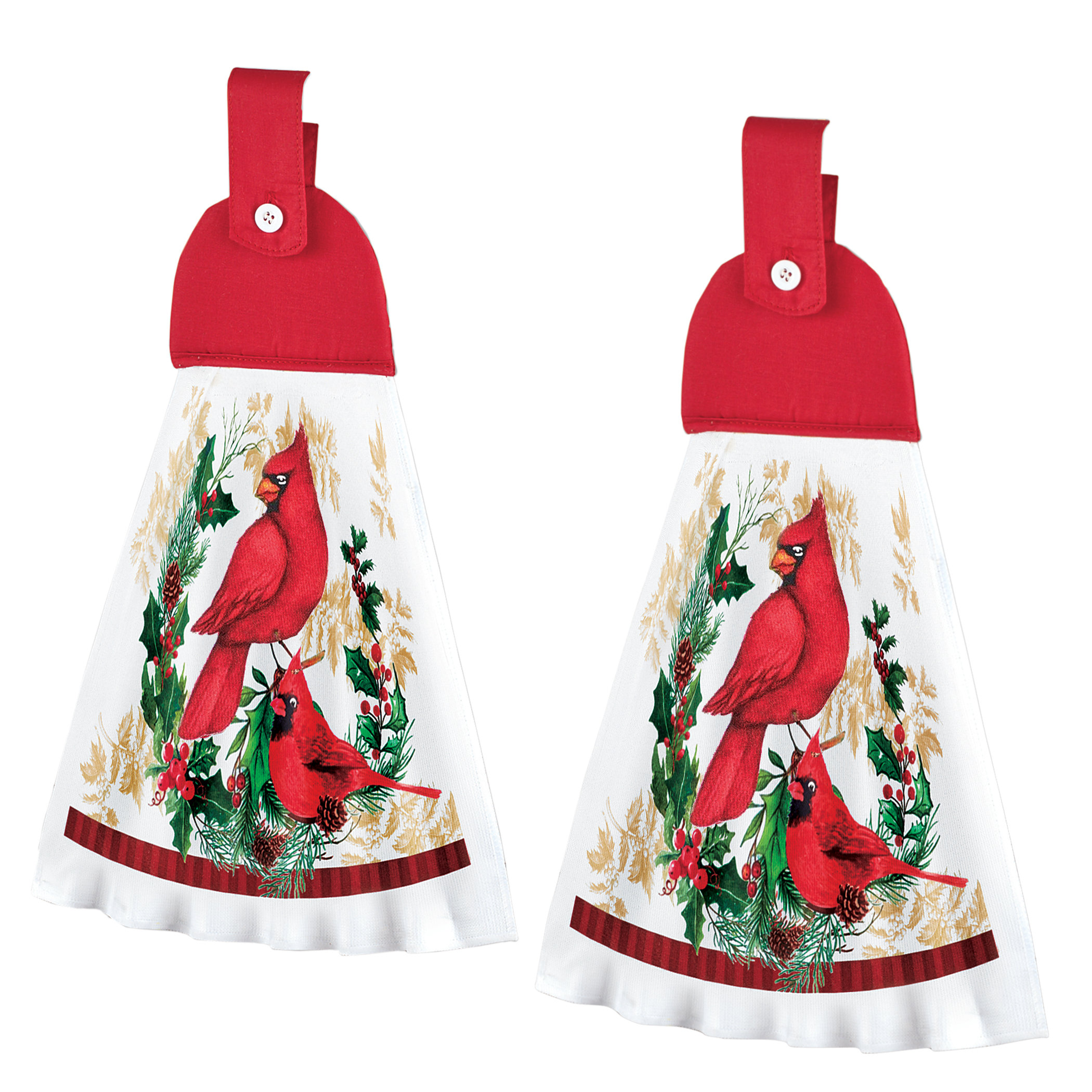 The Holiday Aisle® Printed Cardinal Tea Towel & Reviews | Wayfair