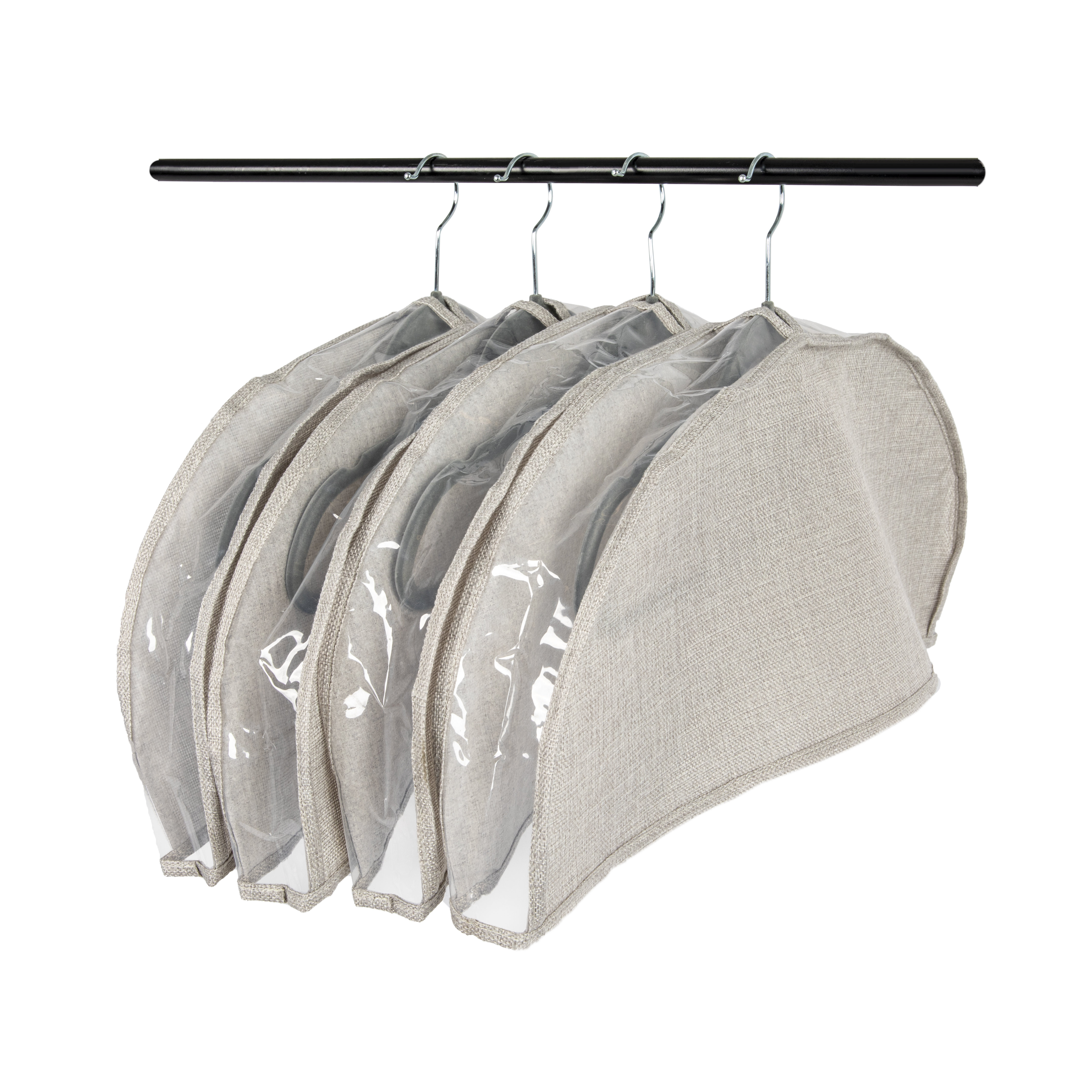 Rebrilliant Luuc 24'' Fabric Garment Rack Covers | Wayfair
