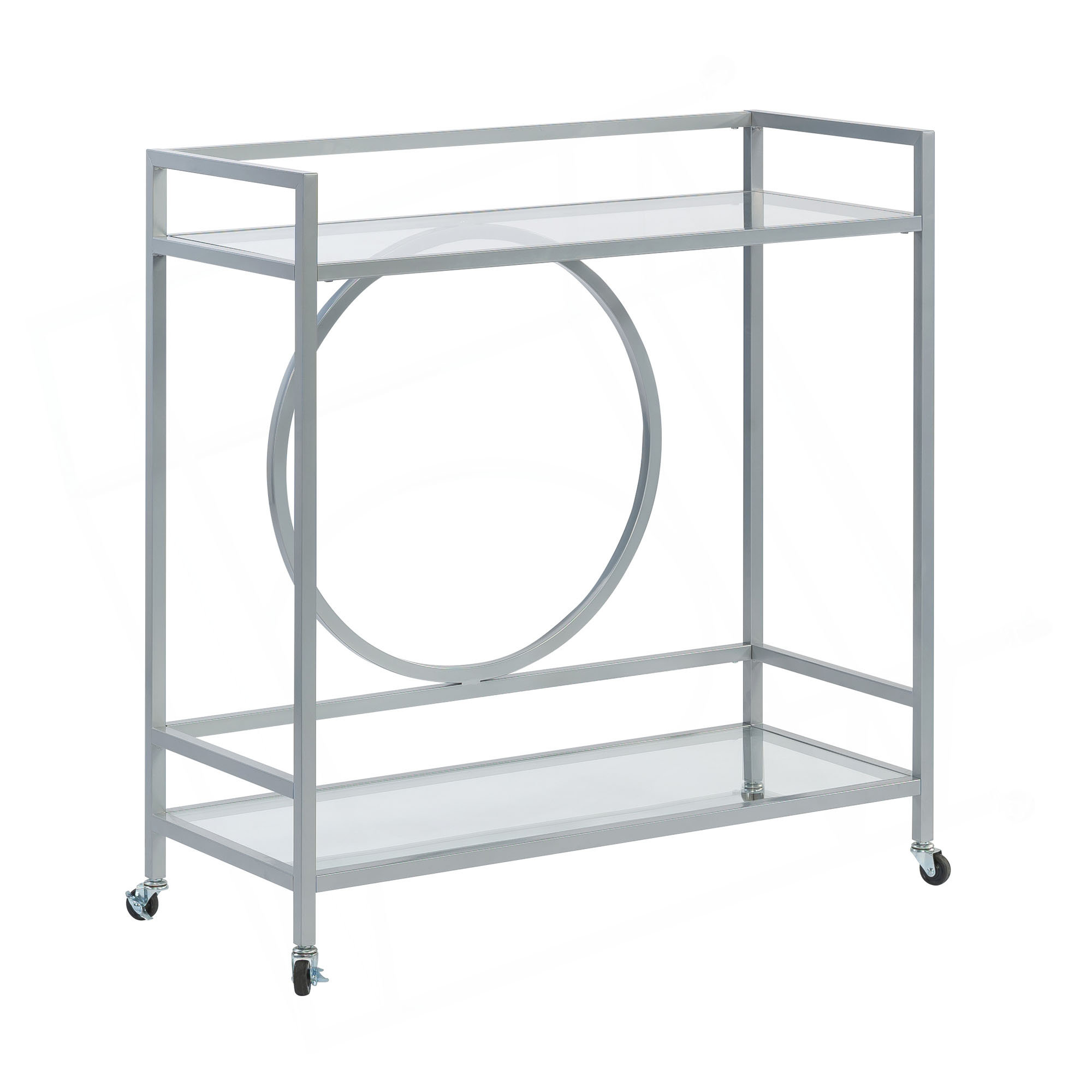 Latitude Run® Bar Cart, Gray Finish | Wayfair
