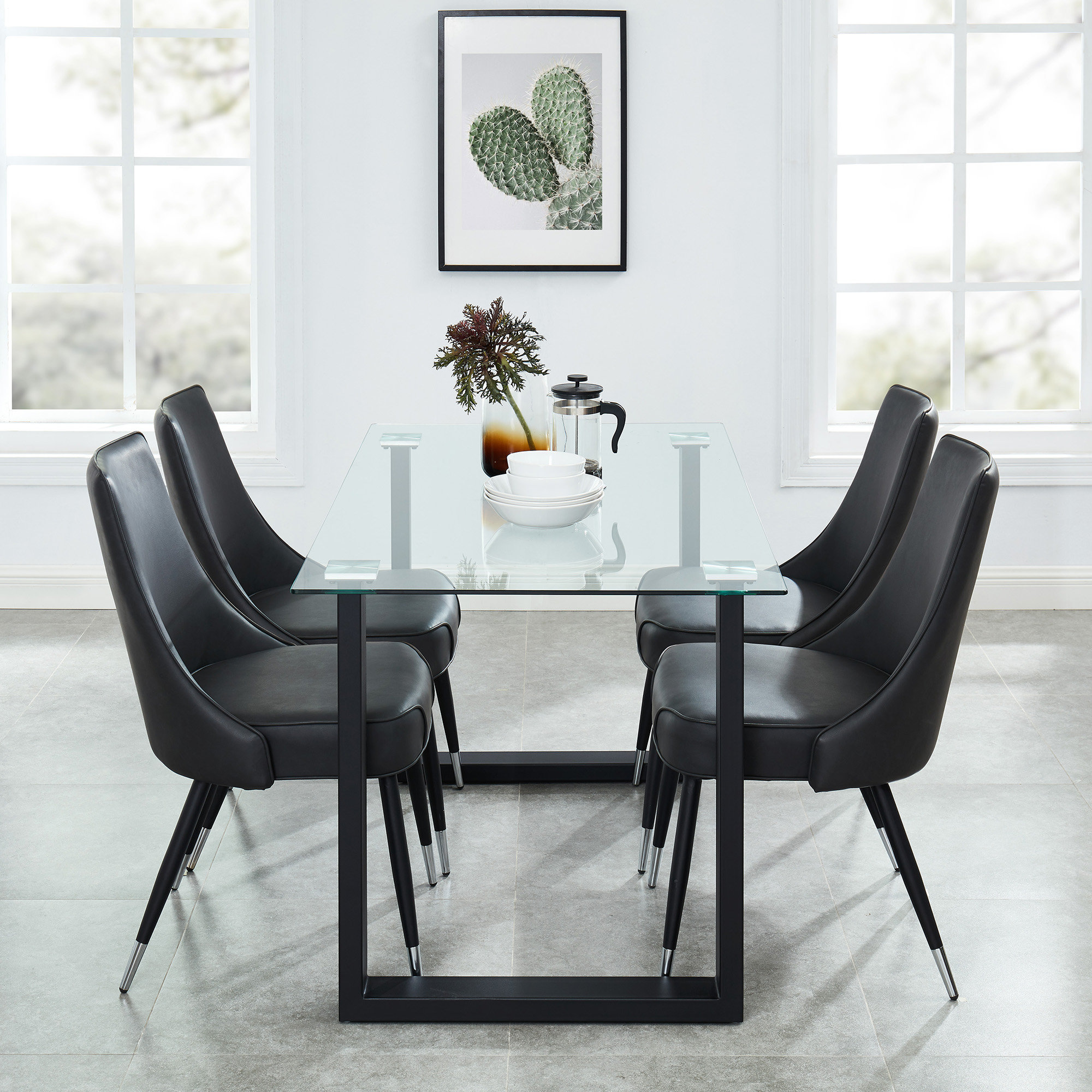 Wrought Studio™ Fran Contemporary 5 Piece Dining Set - Wayfair Canada