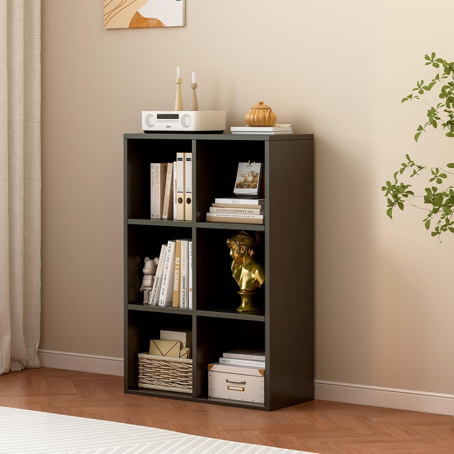 Latitude Run® 6-Cube Storage Shelf Bookcase | Wayfair