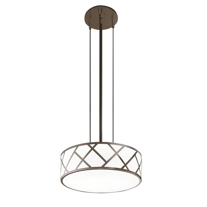 Wrought Studio Jotunheim 2 - Light Nickel LED Single Pendant | Wayfair